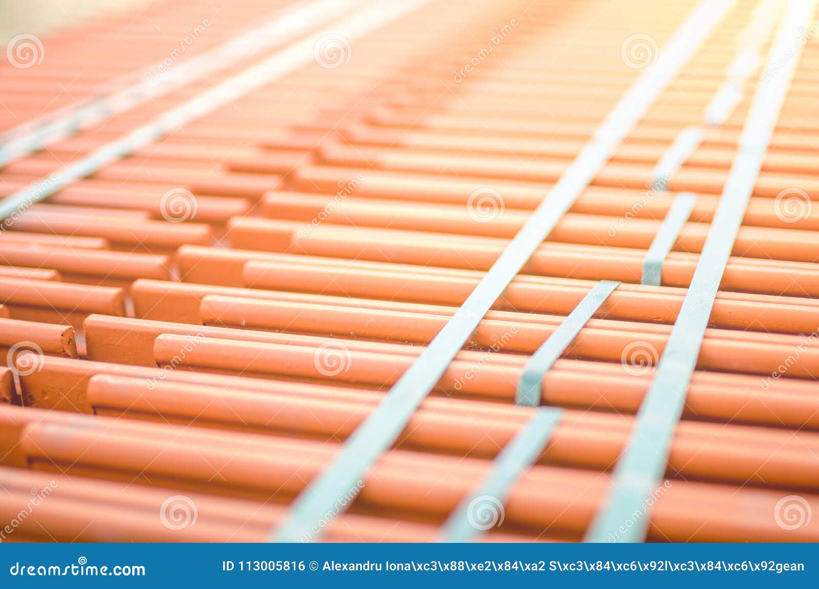 Ceramic roof tile shingles stock photo. Image of cota - 113005816