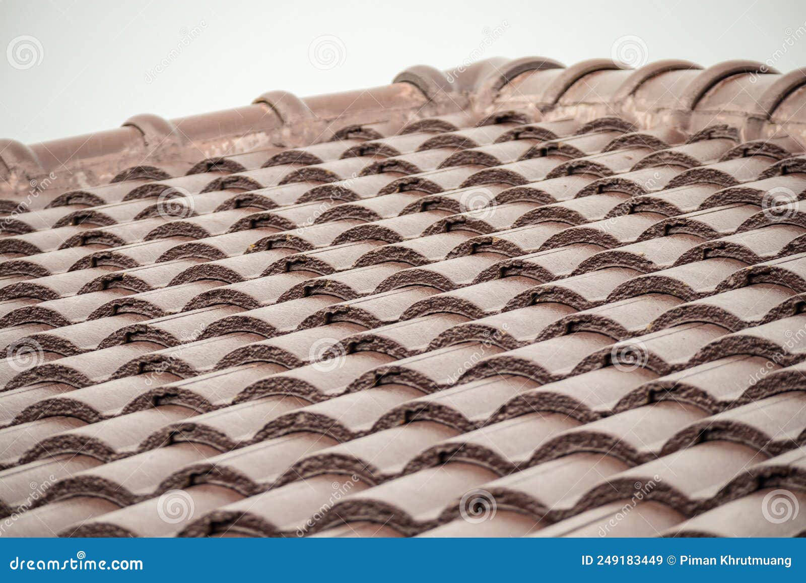Ceramic Roof Tiles on the House Stock Image - Image of ceramic, tile ...