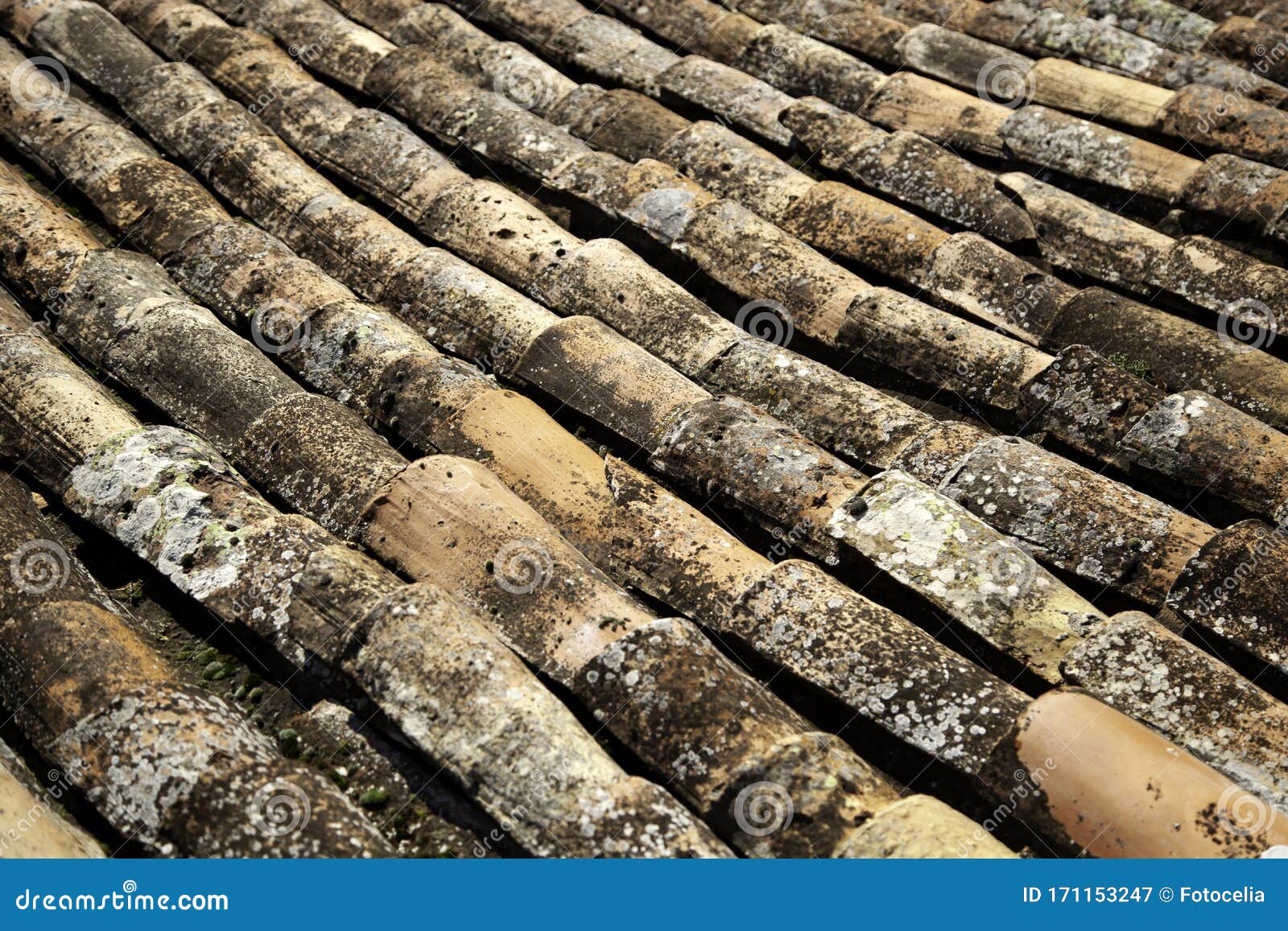 Ceramic roof tiles stock image. Image of mosaic, rooftop - 171153247