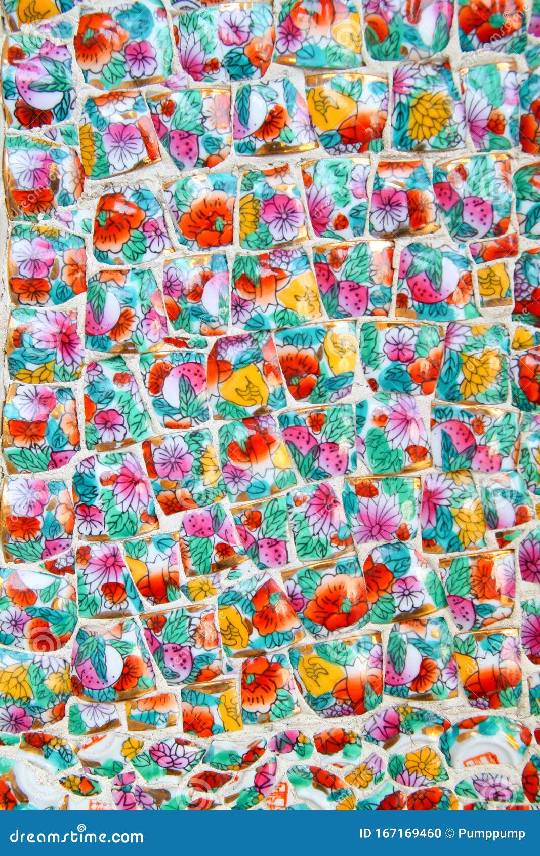 Ceramic Scrap Background Tone Flower Stock Photo - Image of marble ...