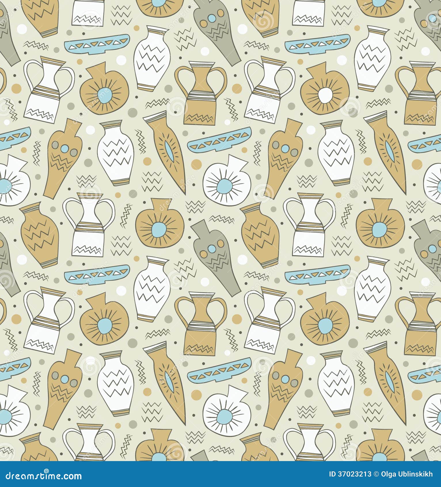 Ceramic Seamless Pattern. Ethnic National Greek Style Background. China ...