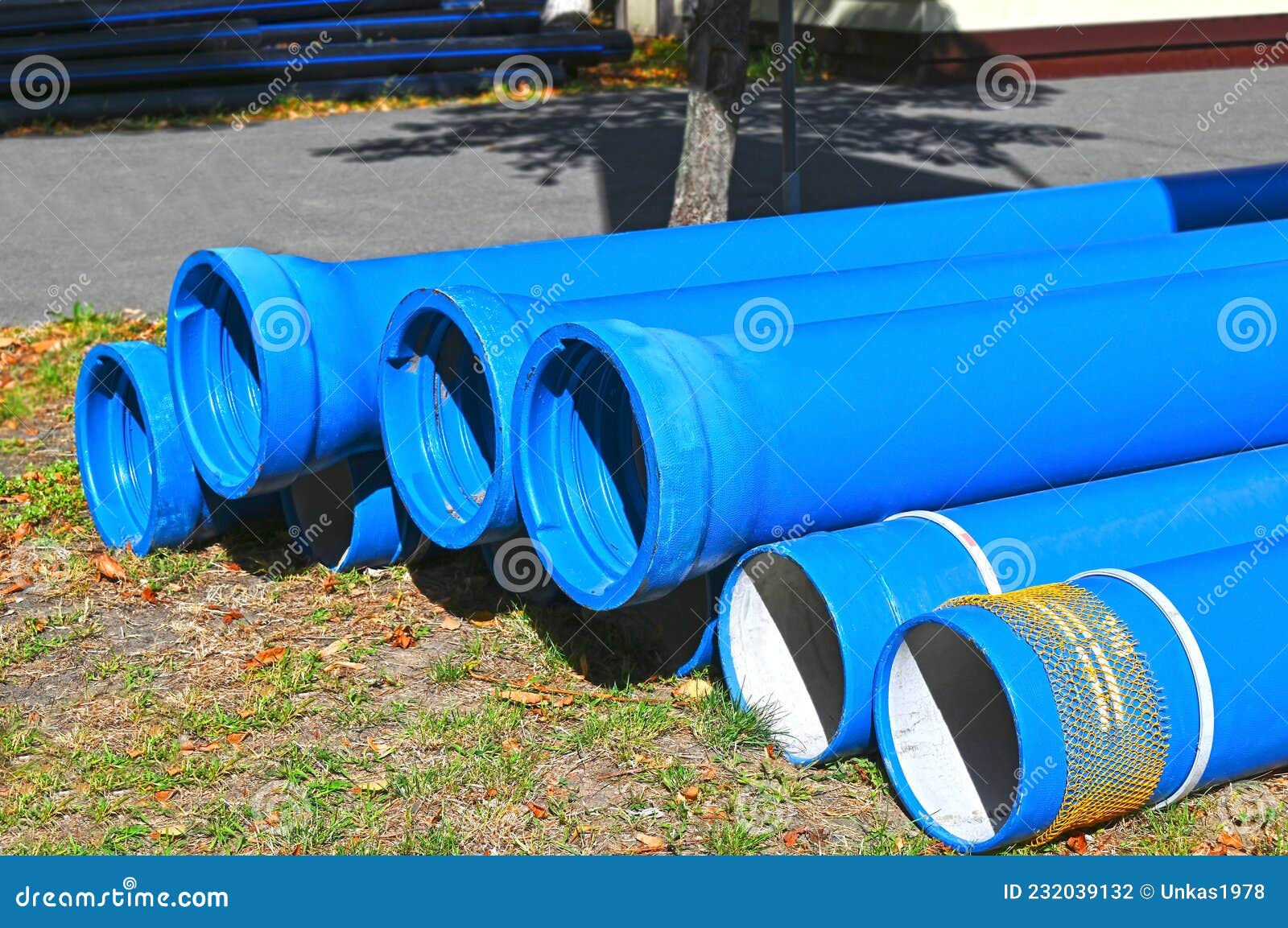 Ceramic sewer pipe stock photo. Image of cesspit, pipes - 232039132