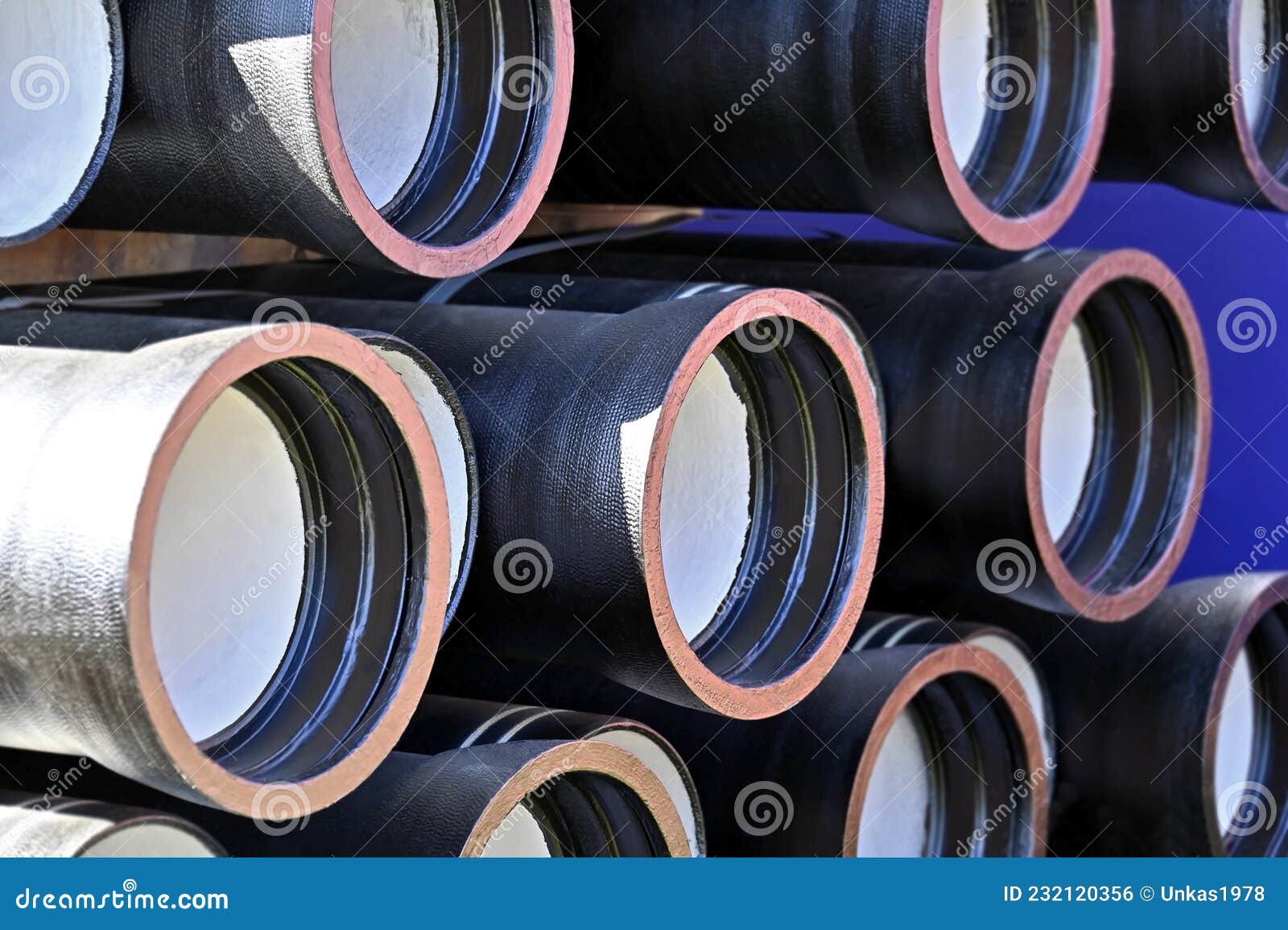 Ceramic sewer pipe stock photo. Image of sanitary, circular - 232120356