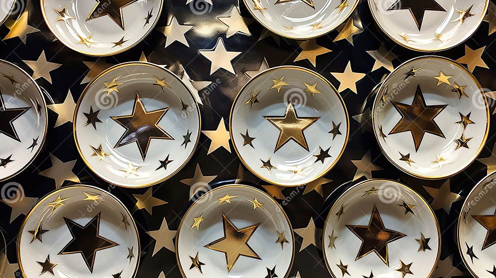 Ceramic Star Repeating Pattern Stock Illustration - Illustration of ...