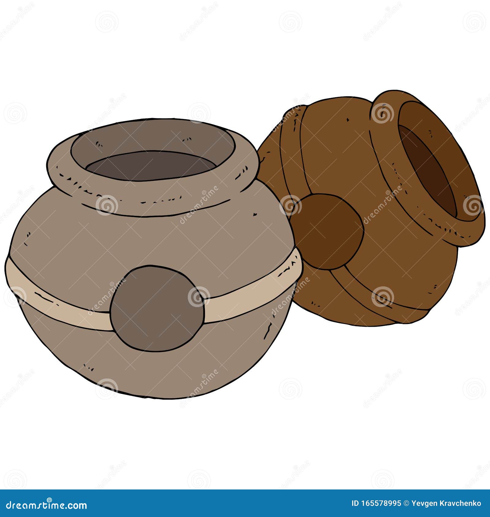 Ceramic Tableware Icon. Clay Pot. Vector of a Ceramic Pot for Baking ...