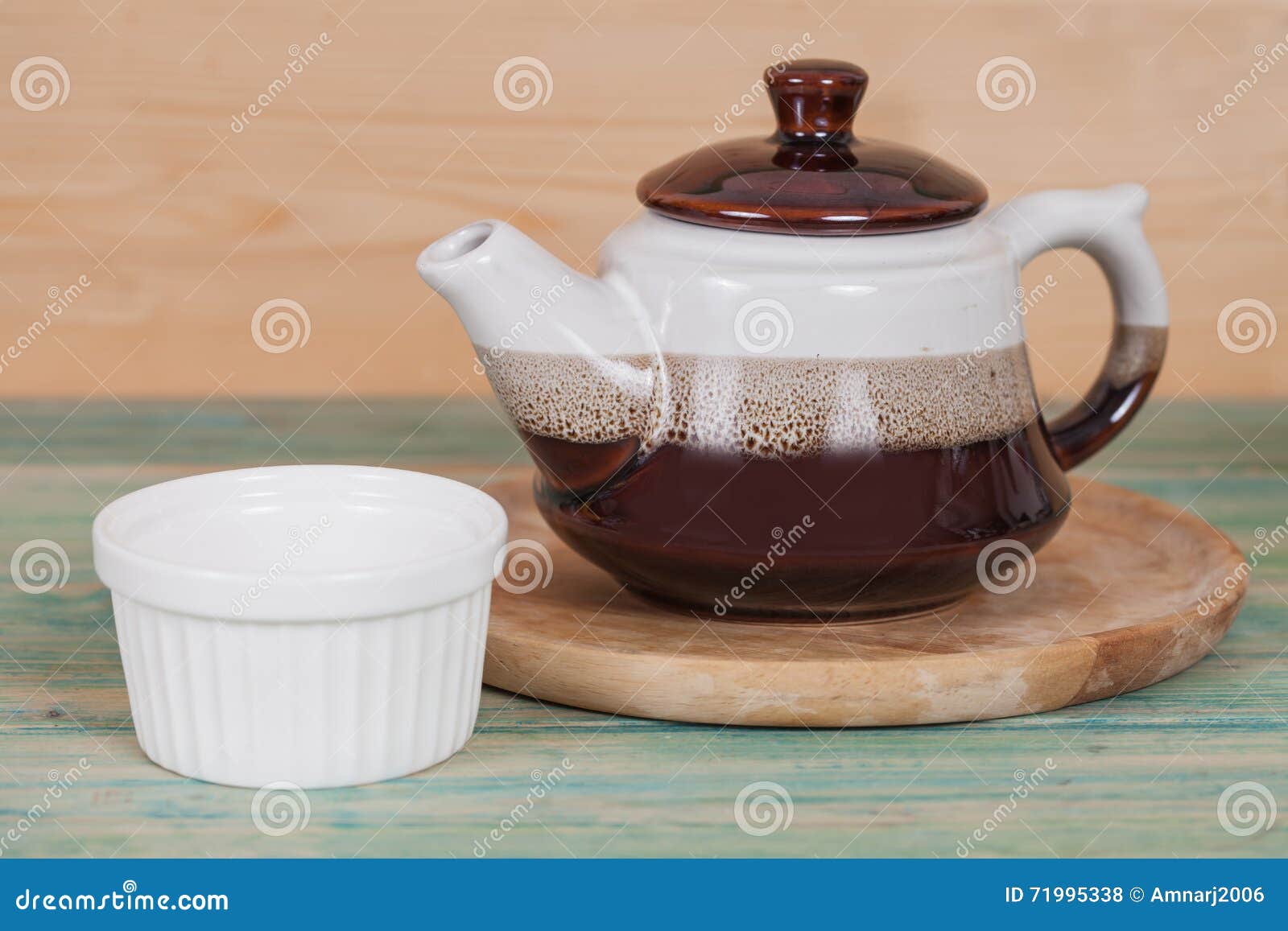 Ceramic Tea Pot with Small Cups Stock Photo - Image of healthy, exotic ...