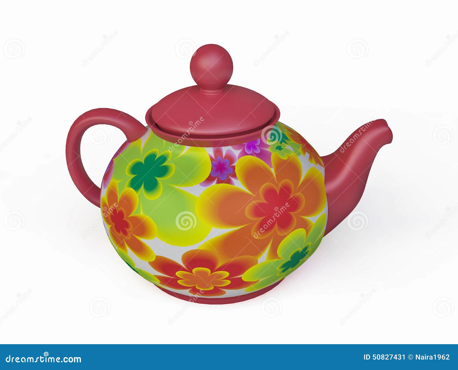 Ceramic Teapot stock illustration. Illustration of drink - 50827431