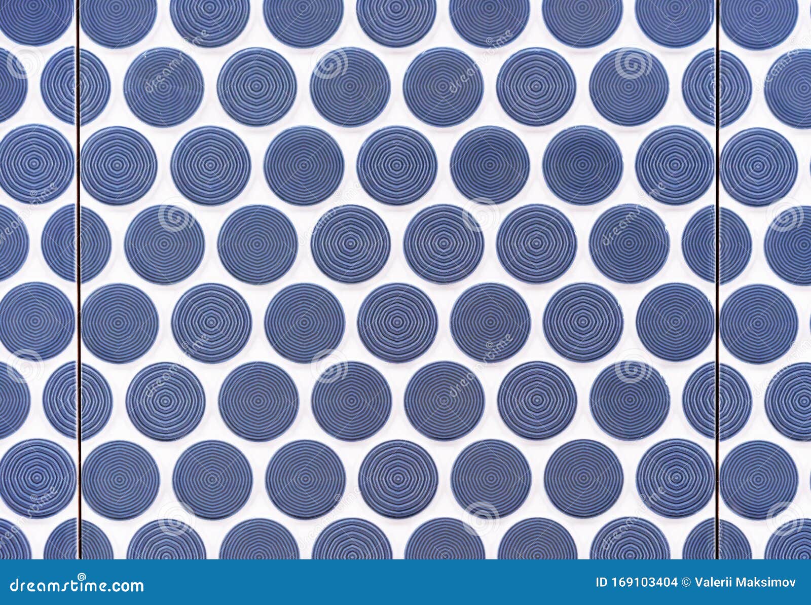 Ceramic Tile with Blue 3D Circles. Background with Blue Circles Stock ...