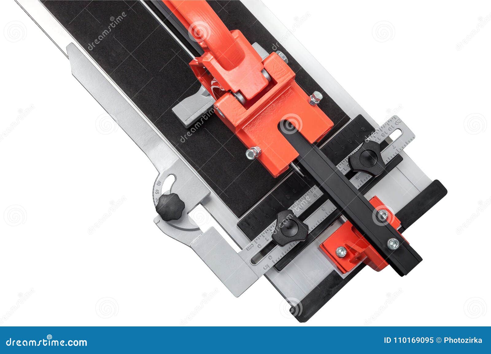Ceramic Tile Cutter Isolated on White Stock Image - Image of building ...