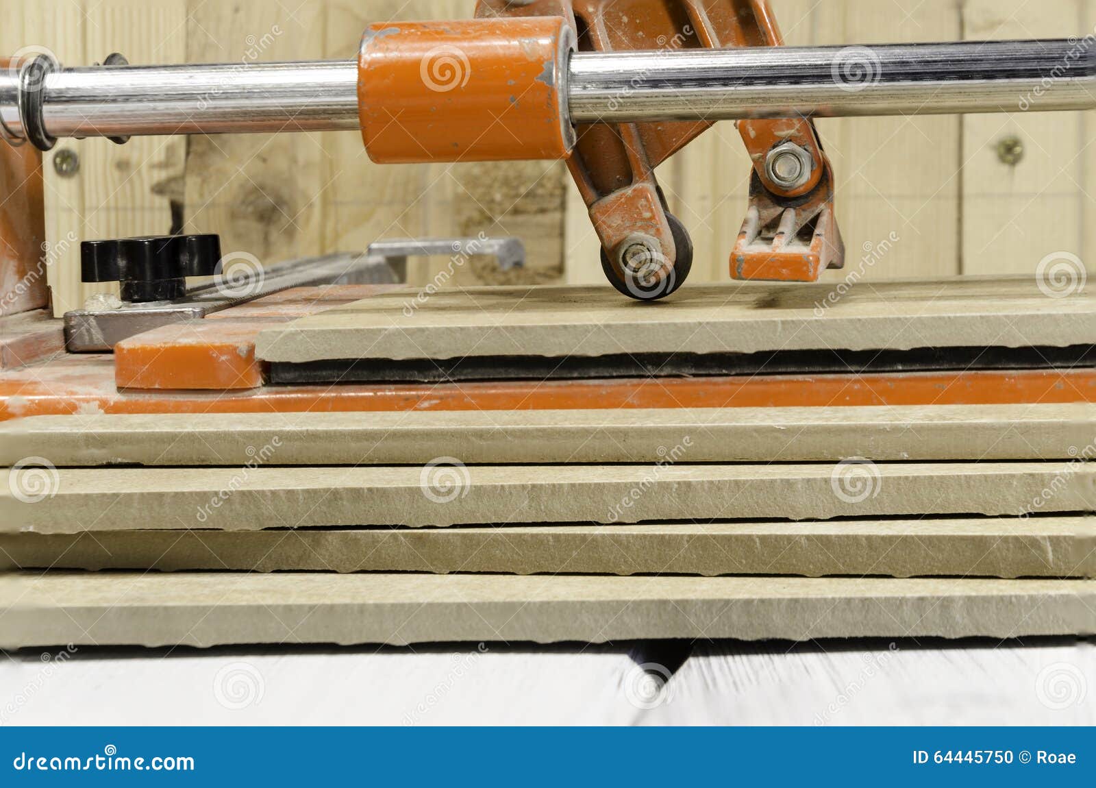 Ceramic Tile Cutting Process Stock Photo - Image of square, building ...