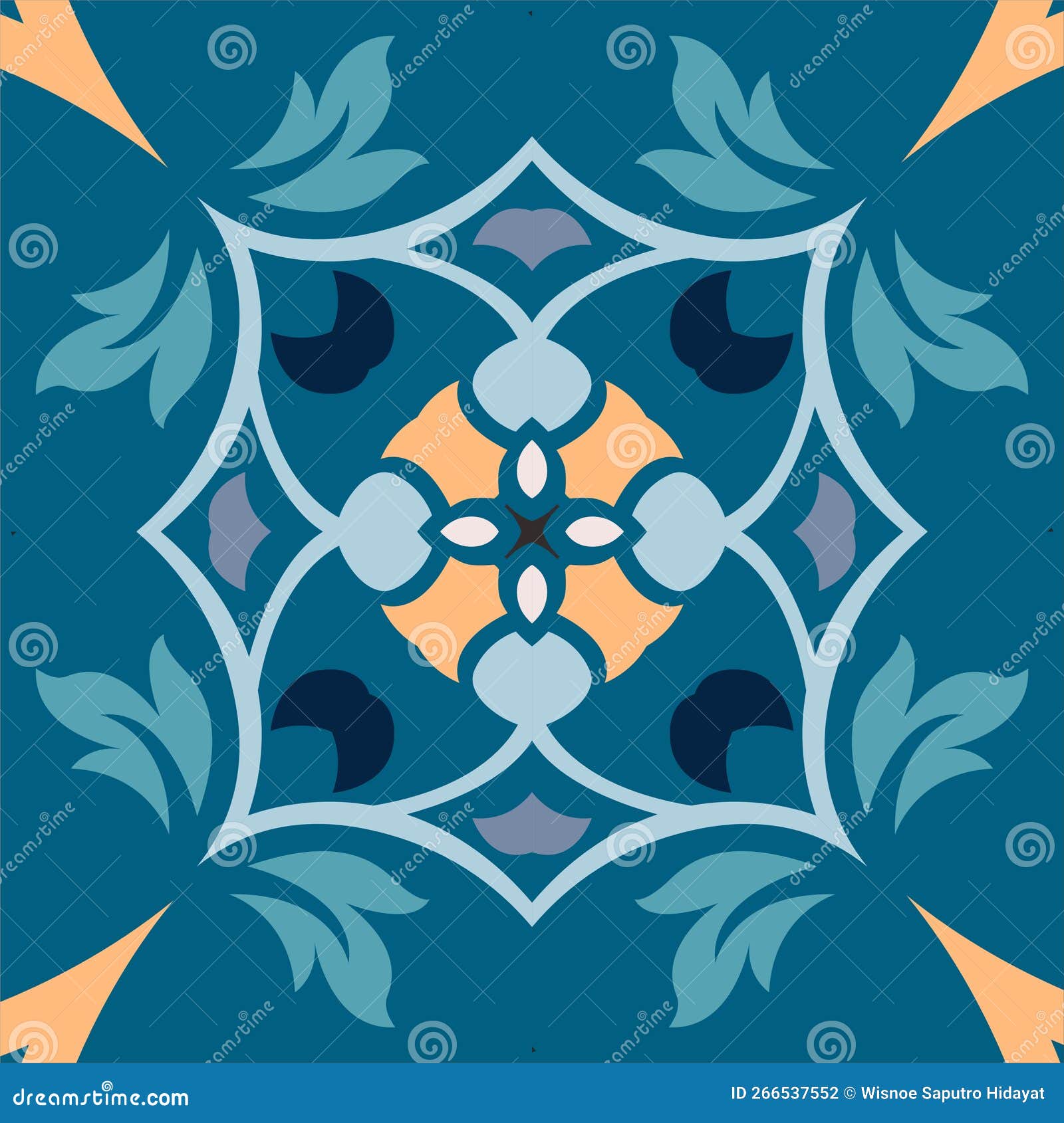 CERAMIC TILE MOTIF-1 stock vector. Illustration of plant - 266537552