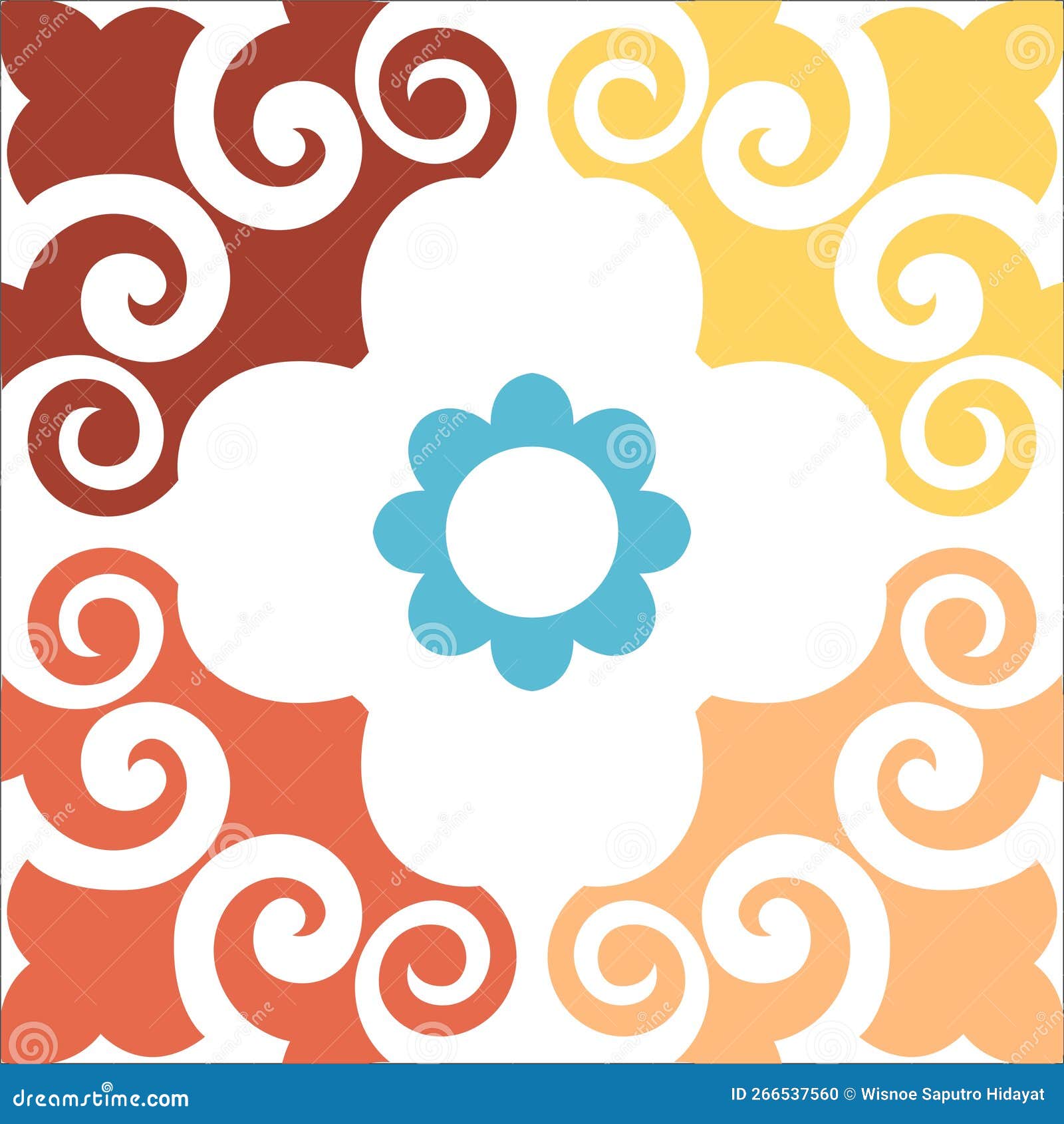 CERAMIC TILE MOTIF-18 stock vector. Illustration of home - 266537560