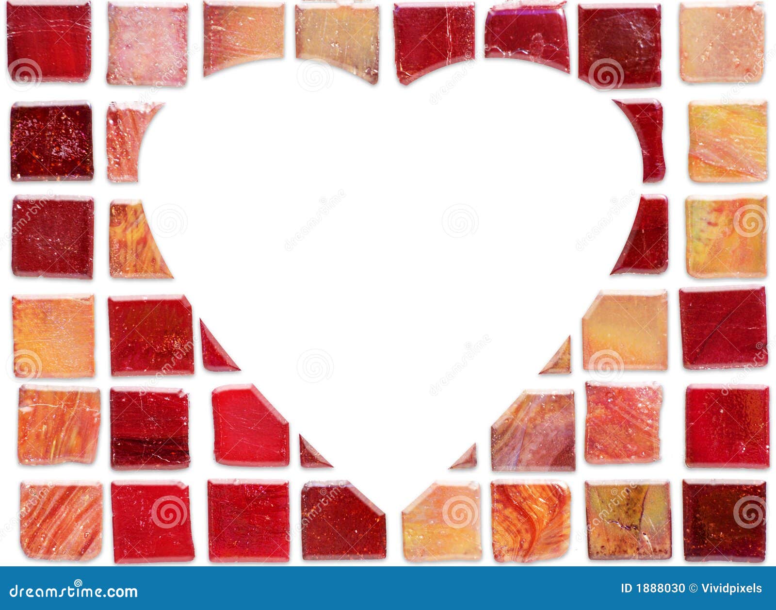 Ceramic Tile Heart Picture. Image: 1888030