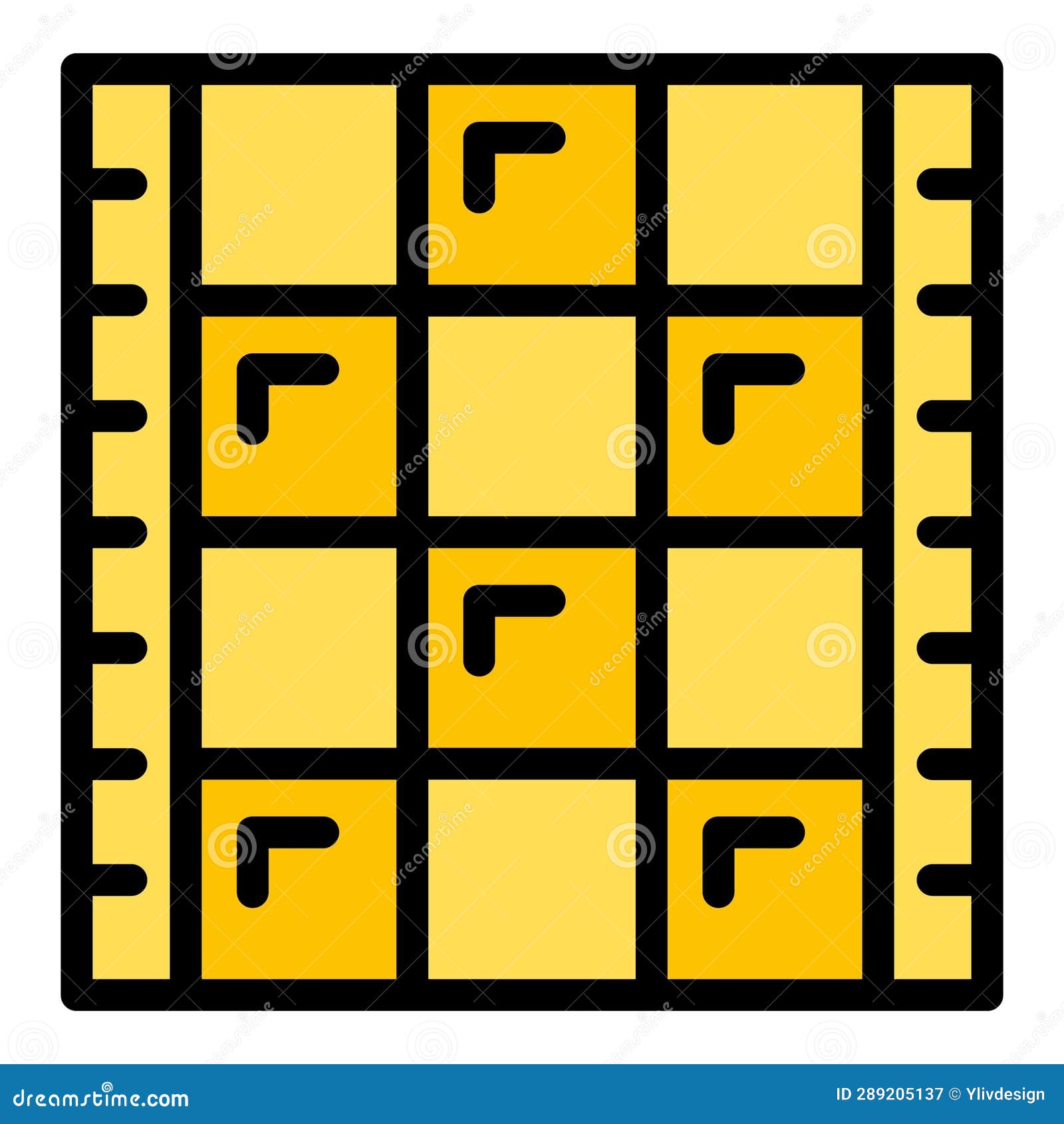 Ceramic Tile Icon Vector Flat Stock Vector - Illustration of outline ...