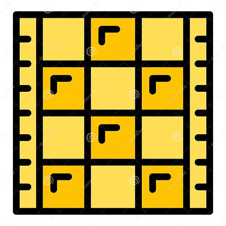 Ceramic Tile Icon Vector Flat Stock Vector - Illustration of outline ...