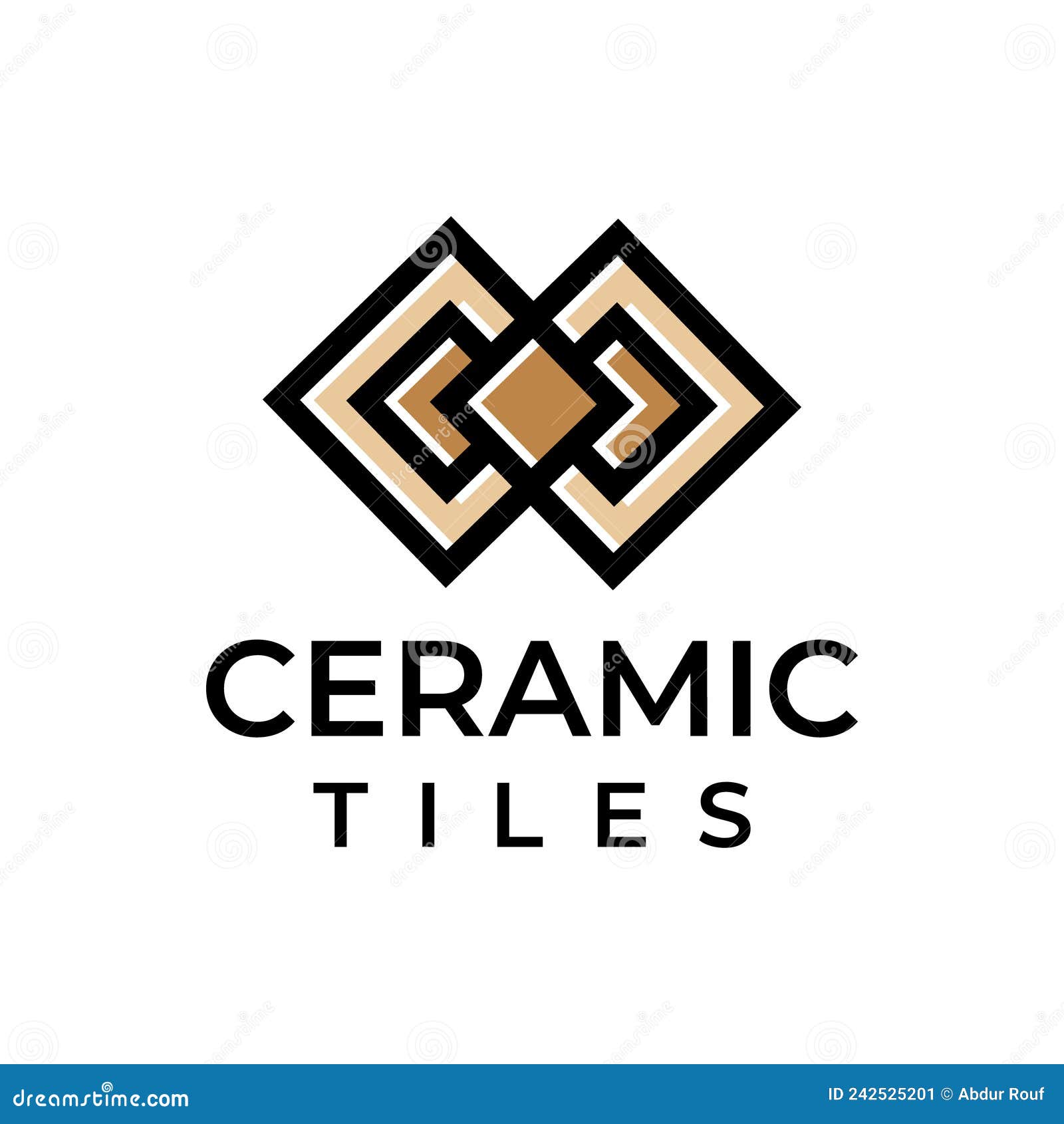 Ceramic tile logo design stock vector. Illustration of logotype - 242525201
