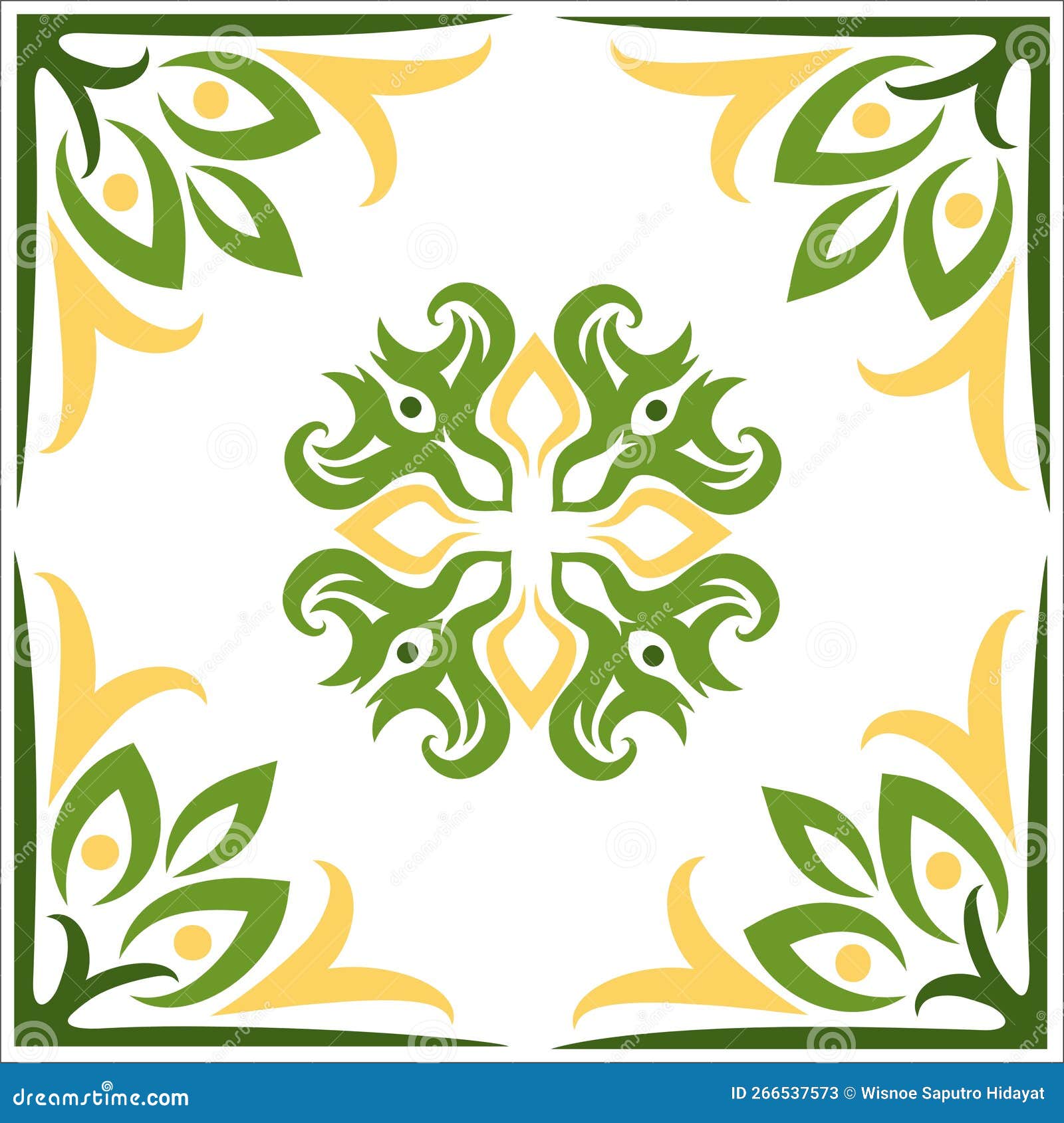 CERAMIC TILE MOTIF-25 stock vector. Illustration of ceramic - 266537573