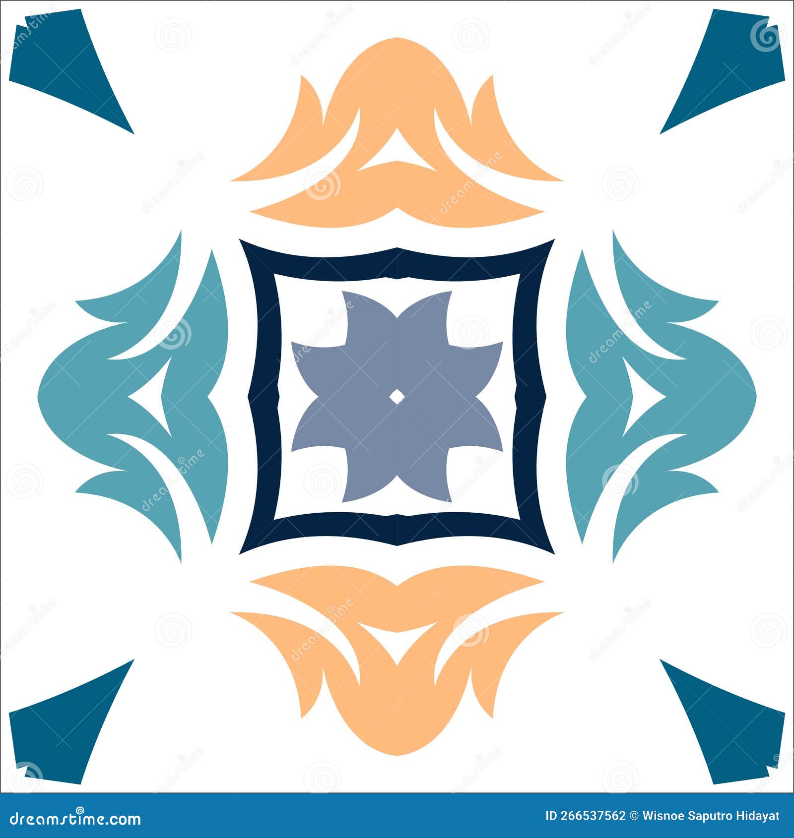 CERAMIC TILE MOTIF-2 stock vector. Illustration of floral - 266537562