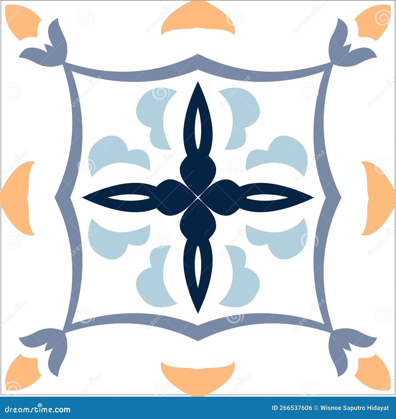 CERAMIC TILE MOTIF-4 stock vector. Illustration of motif - 266537606
