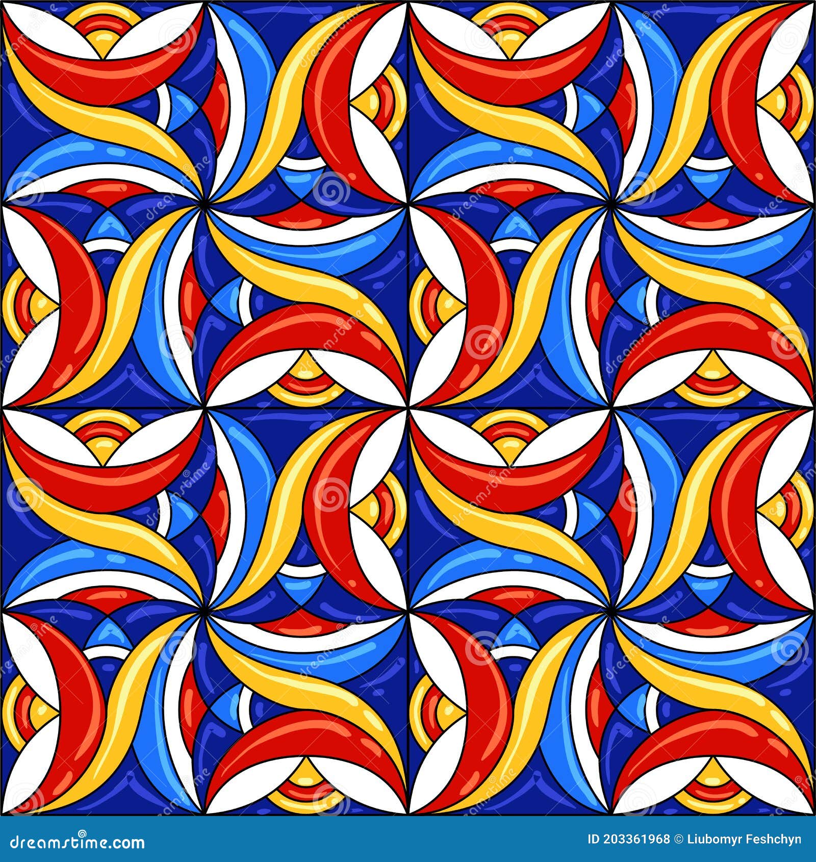 Ceramic Tile Pattern. Gorgeous Seamless Pattern Stock Vector ...