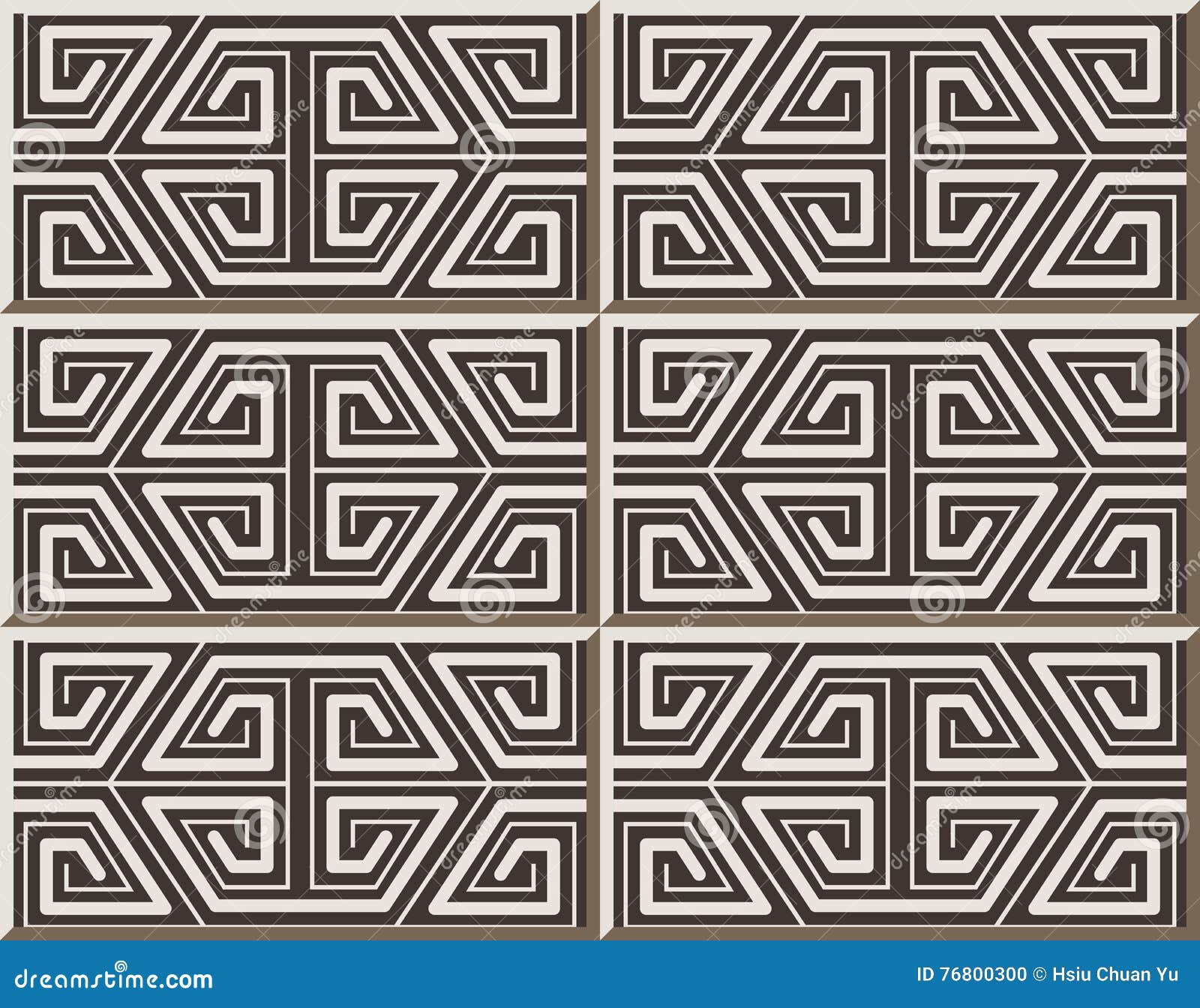 Ceramic Tile Pattern 426 Polygon Geometry Cross Line Stock Vector ...
