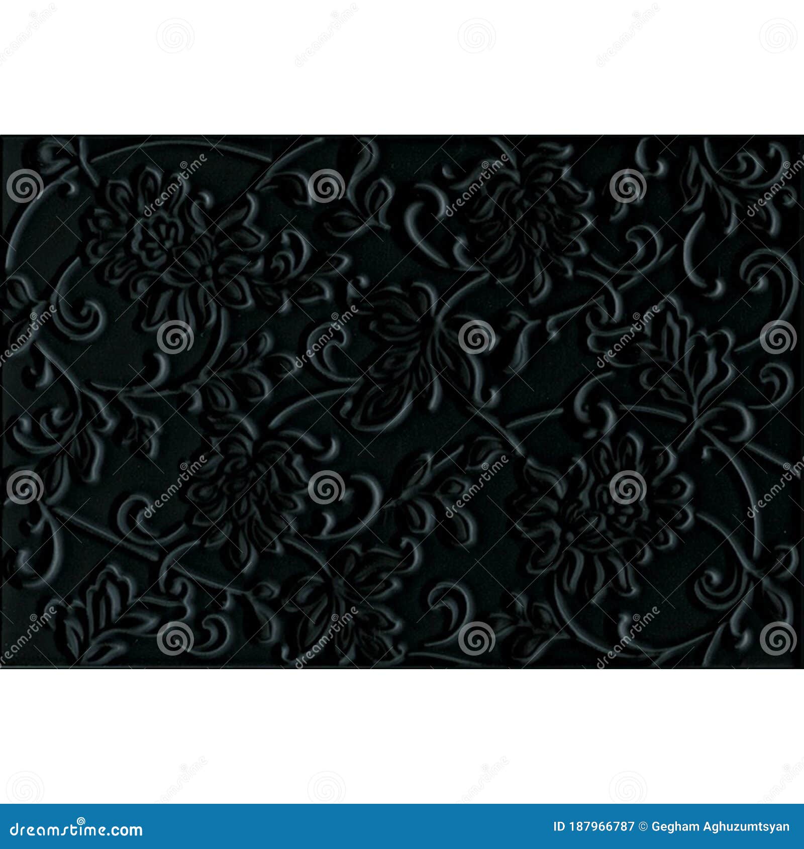 Ceramic Tile Patterns Black Stock Illustration - Illustration of garden ...