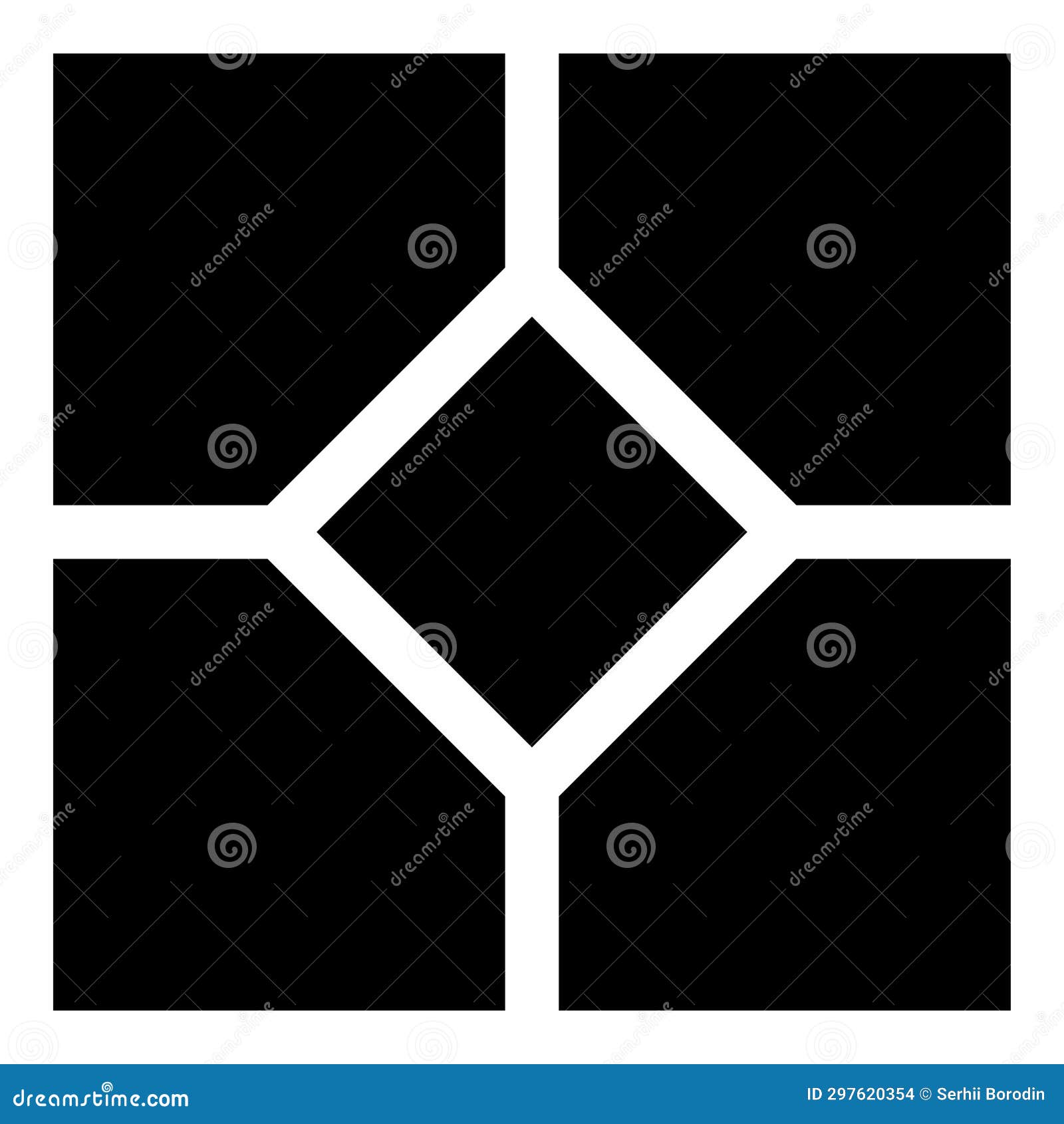 Ceramic Tile Paving Slab Icon Black Color Vector Illustration Image ...