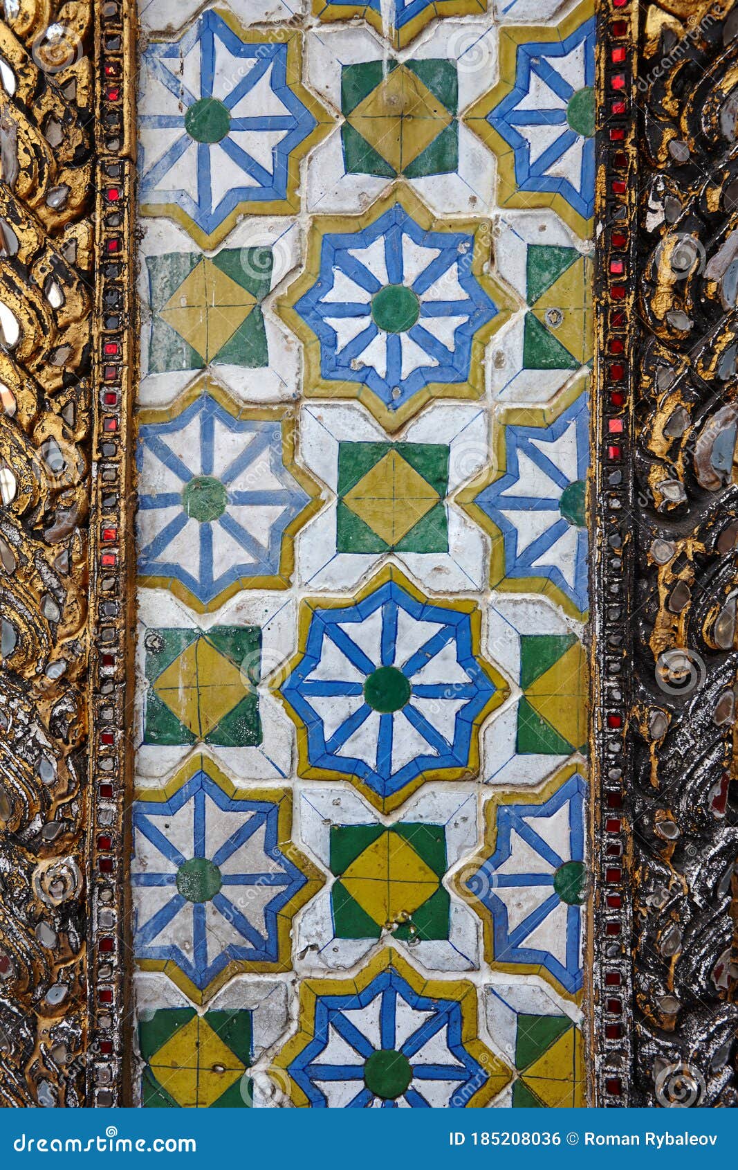 Ceramic Tiles of Different Colors with Different Patterns Stock Photo ...