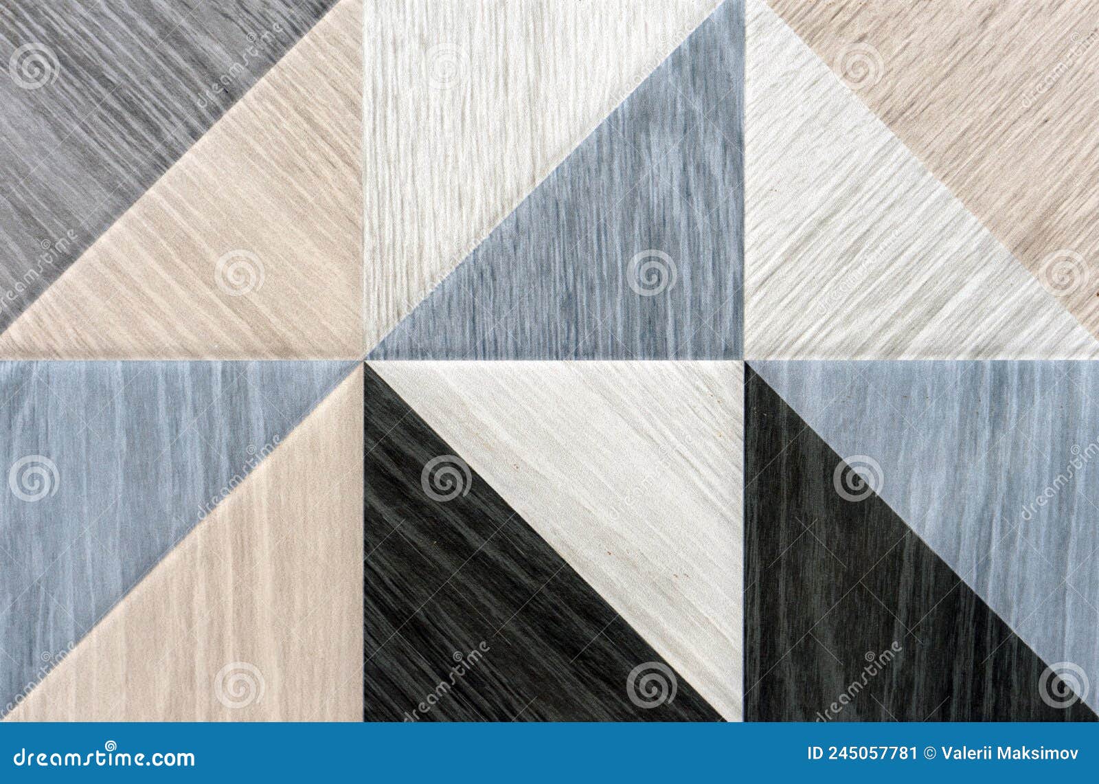 Ceramic Tiles in the Form of Triangles with Different Textures of Wood ...