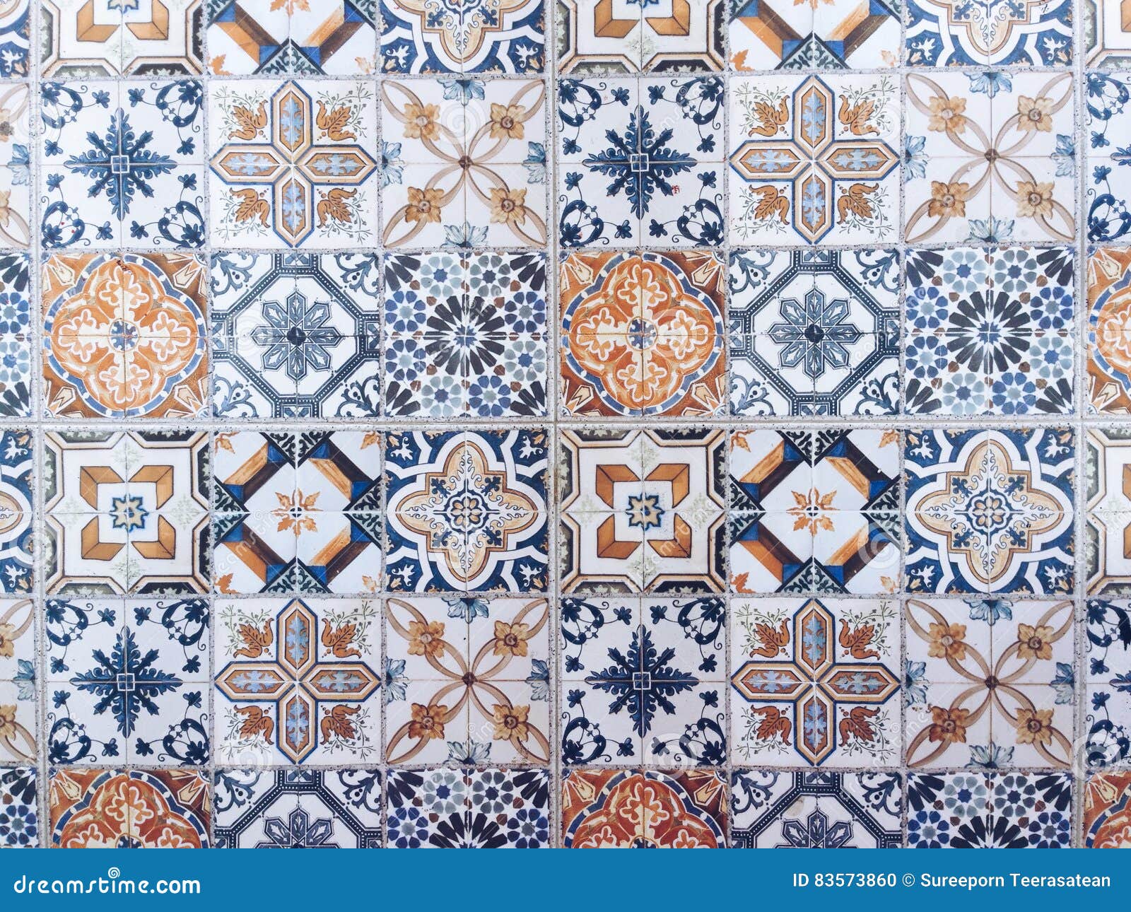Ceramic tiles pattern stock photo. Image of handcraft - 83573860