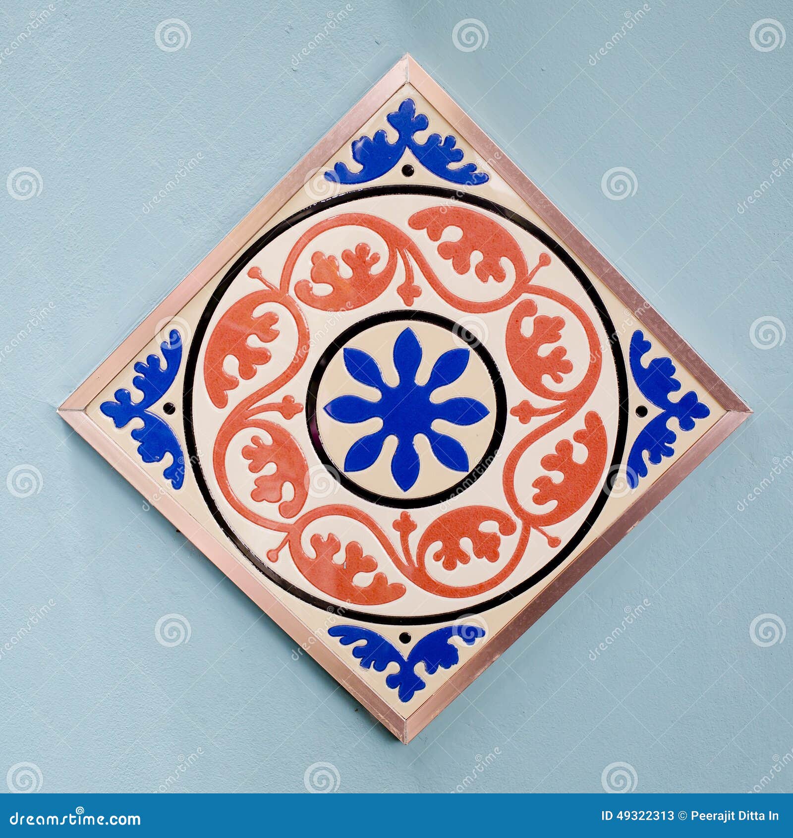 Ceramic Tiles Patterns Colorful Style. Stock Image - Image of azulejo ...