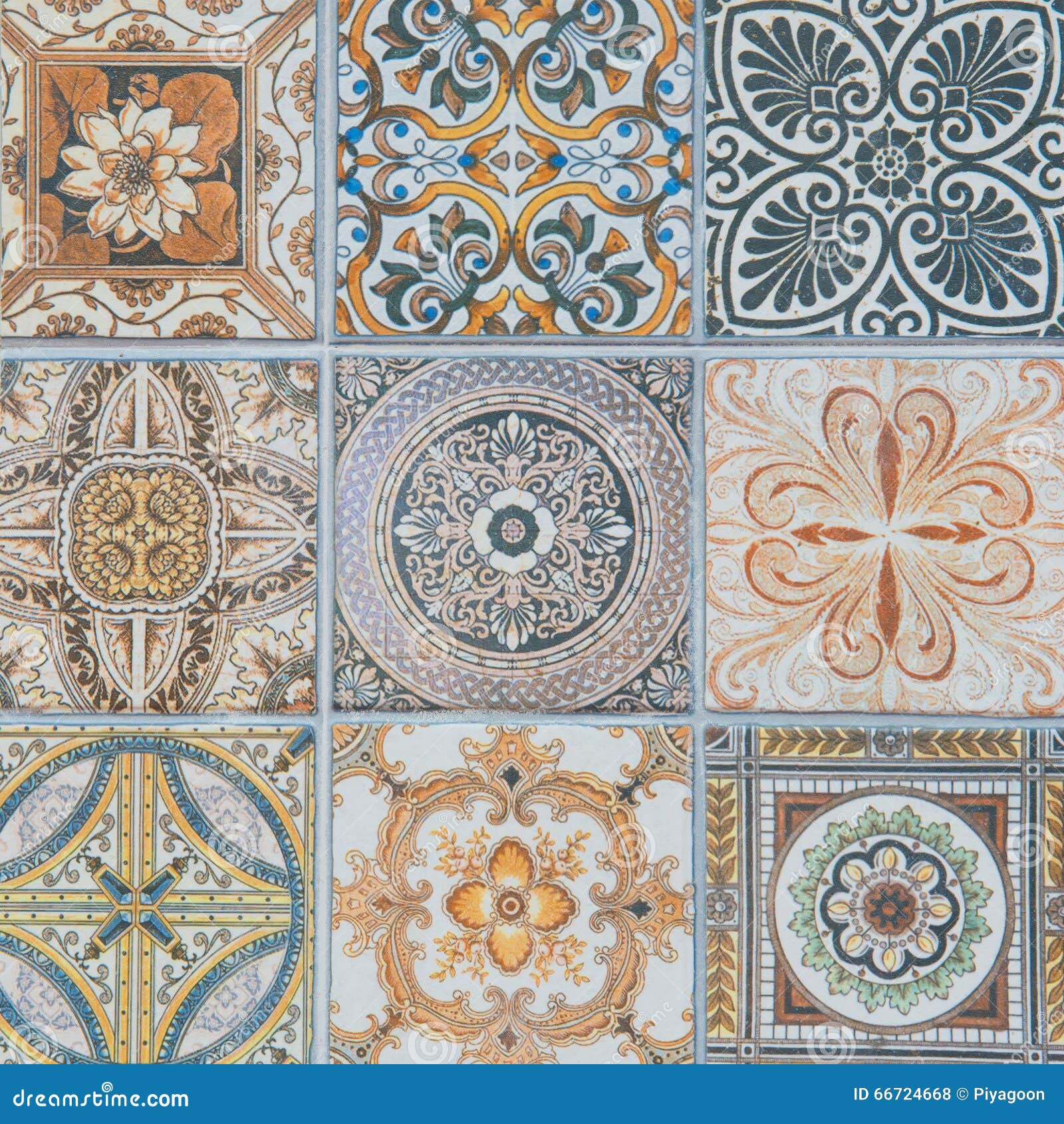 Ceramic tiles patterns stock photo. Image of colorful - 66724668