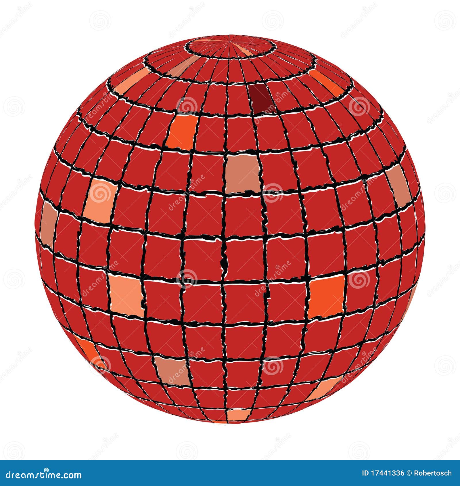 Ceramic tiles sphere stock vector. Illustration of sphere - 17441336