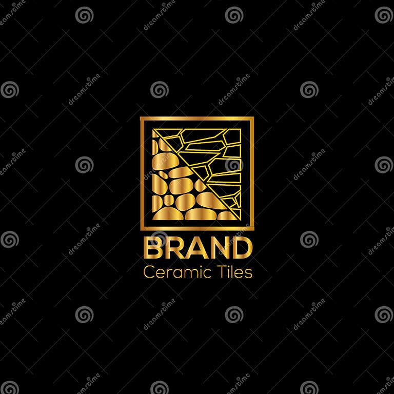 Ceramic Tiles Vector Logo Design Template Stock Vector - Illustration ...