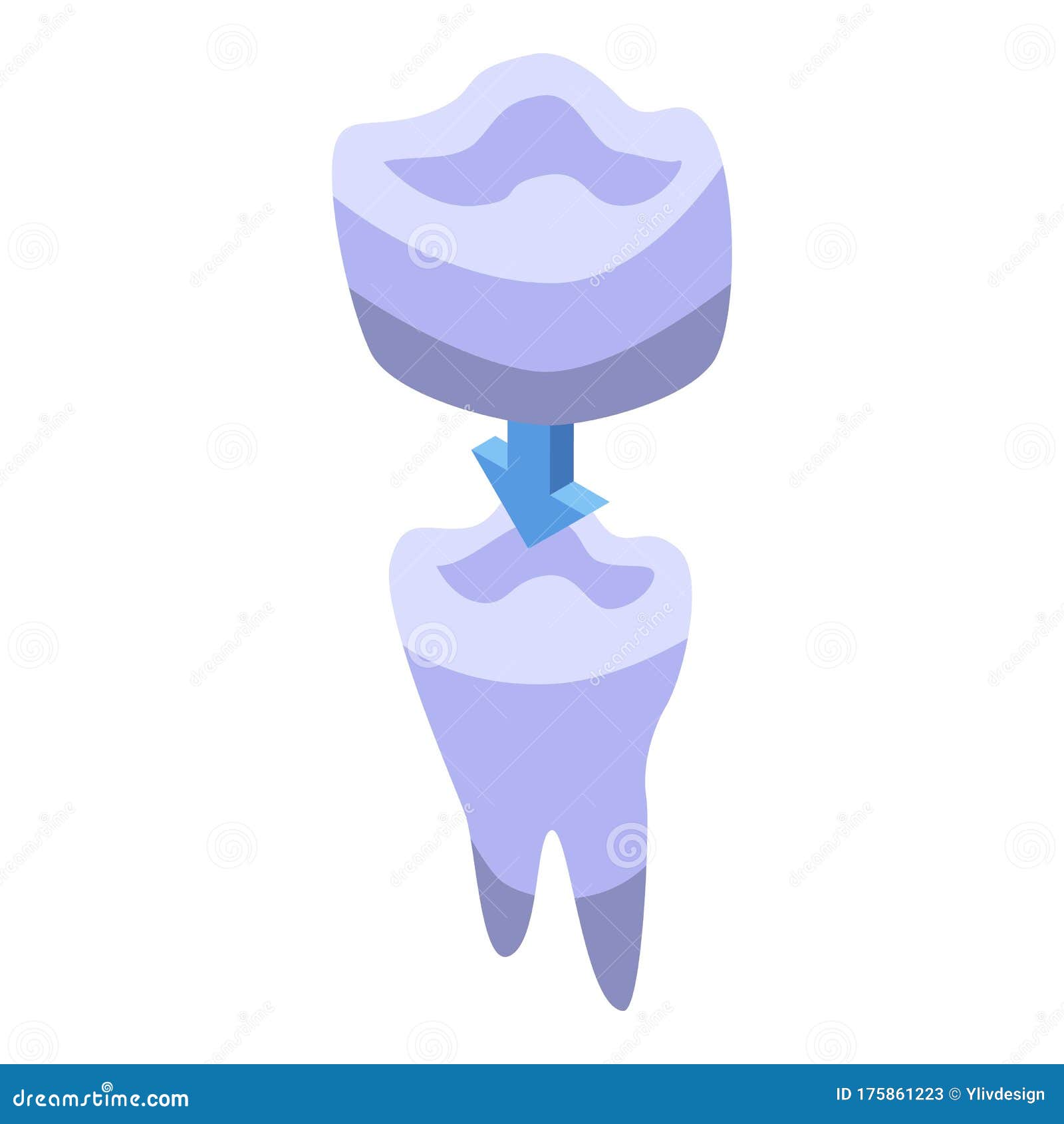 Tooth In Crown And Chewing Gum Cartoon Vector | CartoonDealer.com #18600065