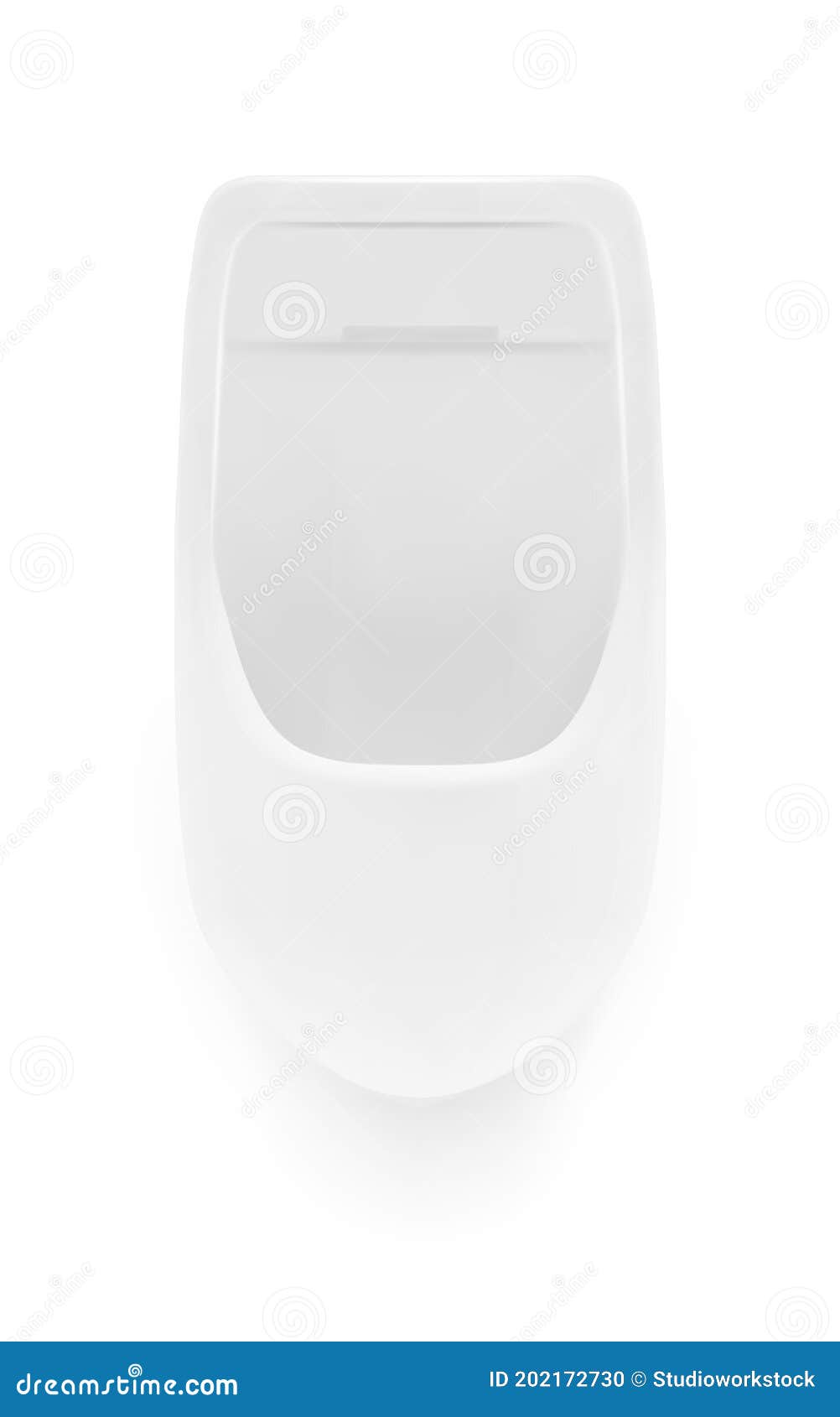 Ceramic Urinal In Male Toilet Front And Side View Cartoon Vector ...