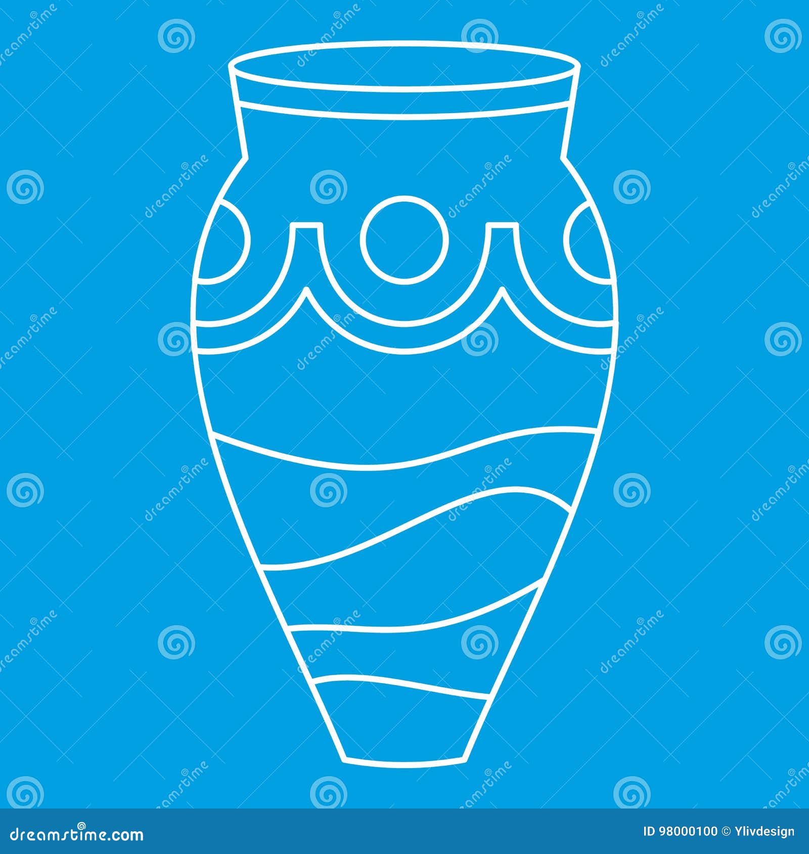 Ceramic Vase Icon, Simple Style Stock Vector - Illustration of ...