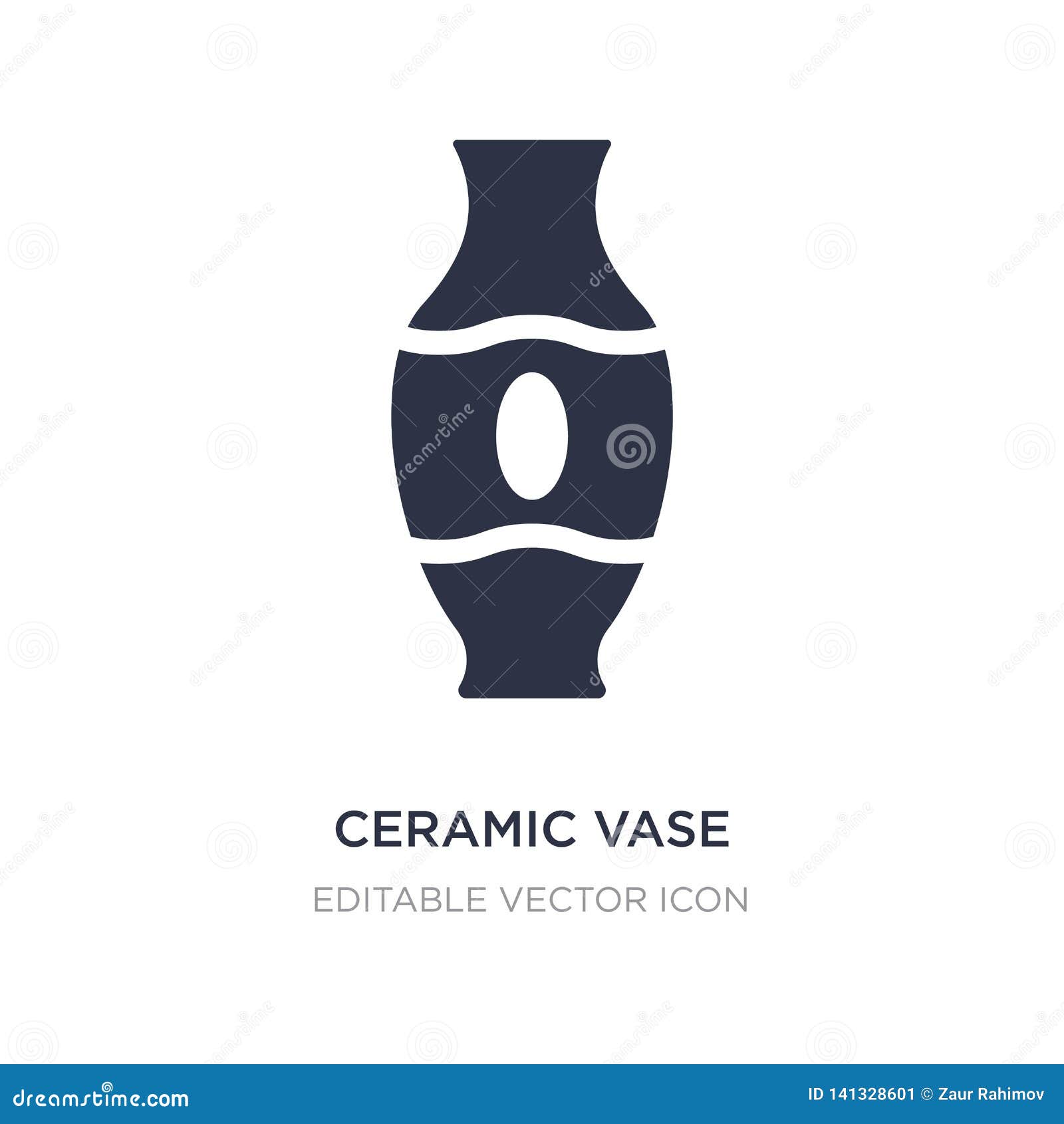 Ceramic Vase Icon on White Background. Simple Element Illustration from ...