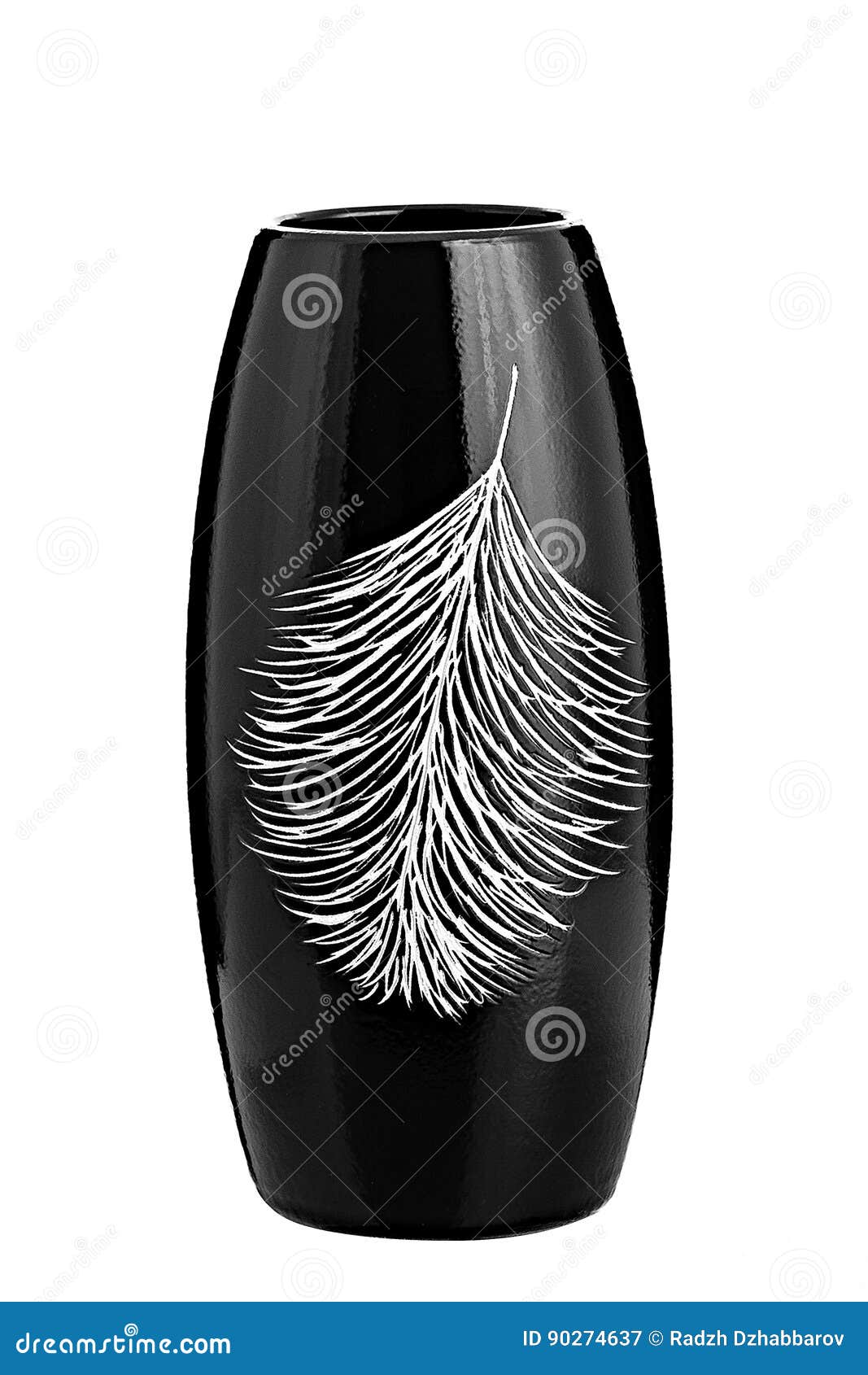 Ceramic Vase, White Background Stock Image - Image of classic, closeup ...