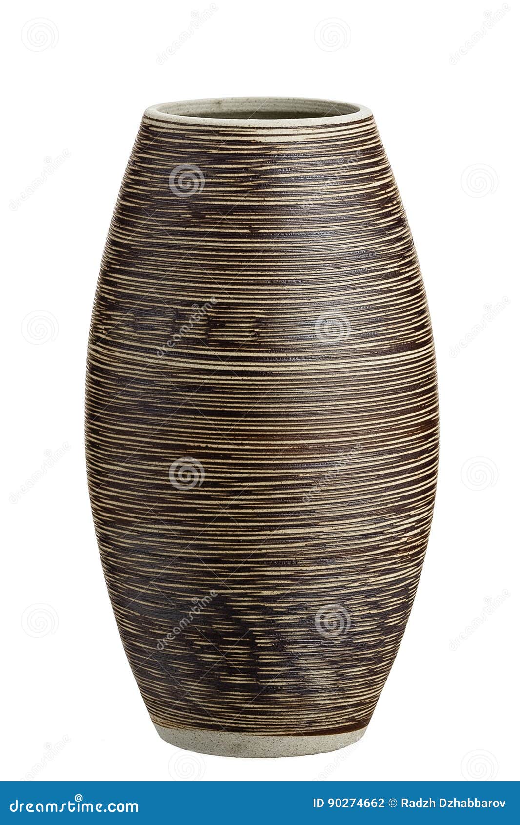 Ceramic Vase, White Background Stock Photo - Image of indoor, collage ...