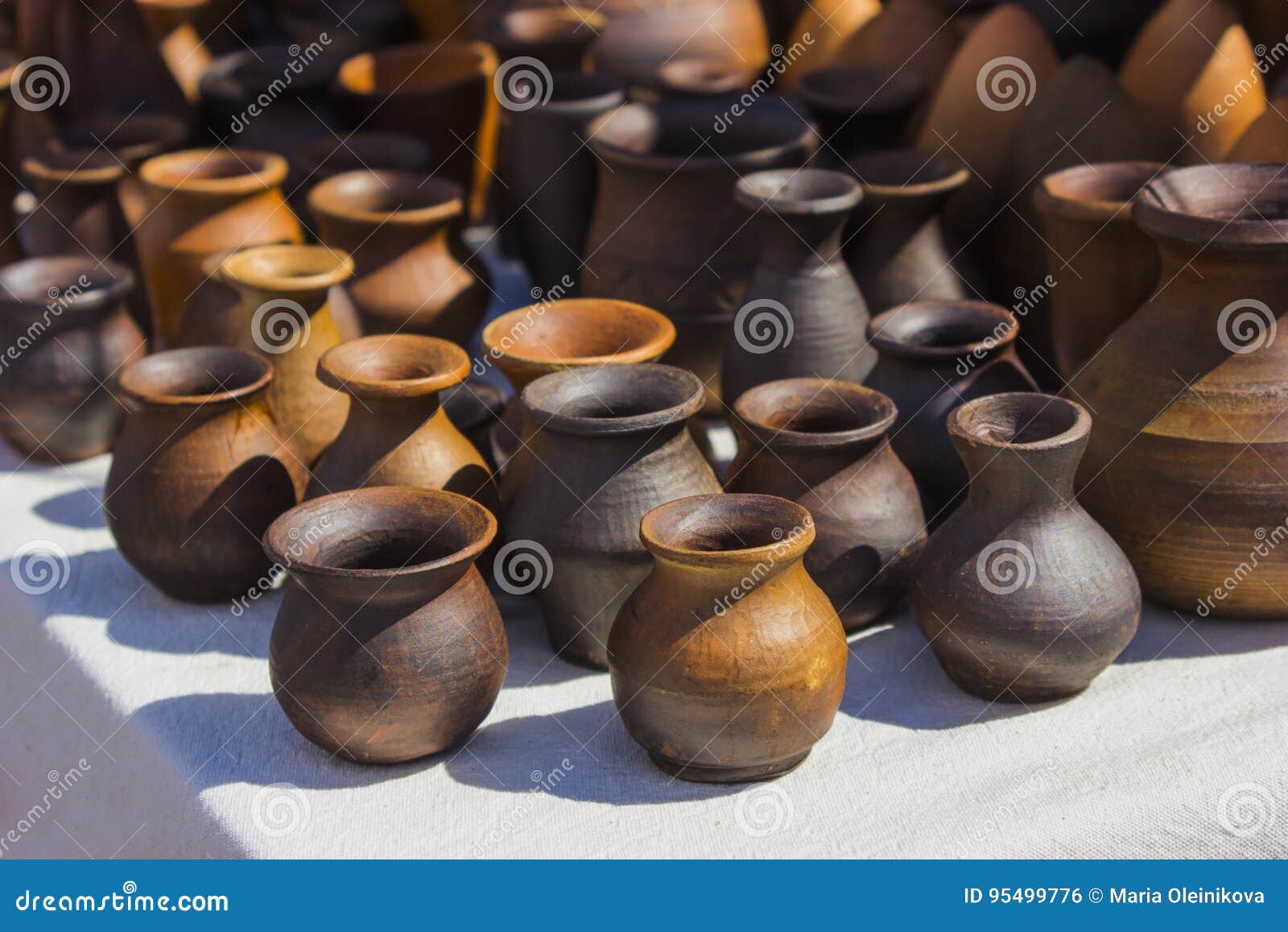 Ceramic vessels stock photo. Image of ceramic, archaeological - 95499776