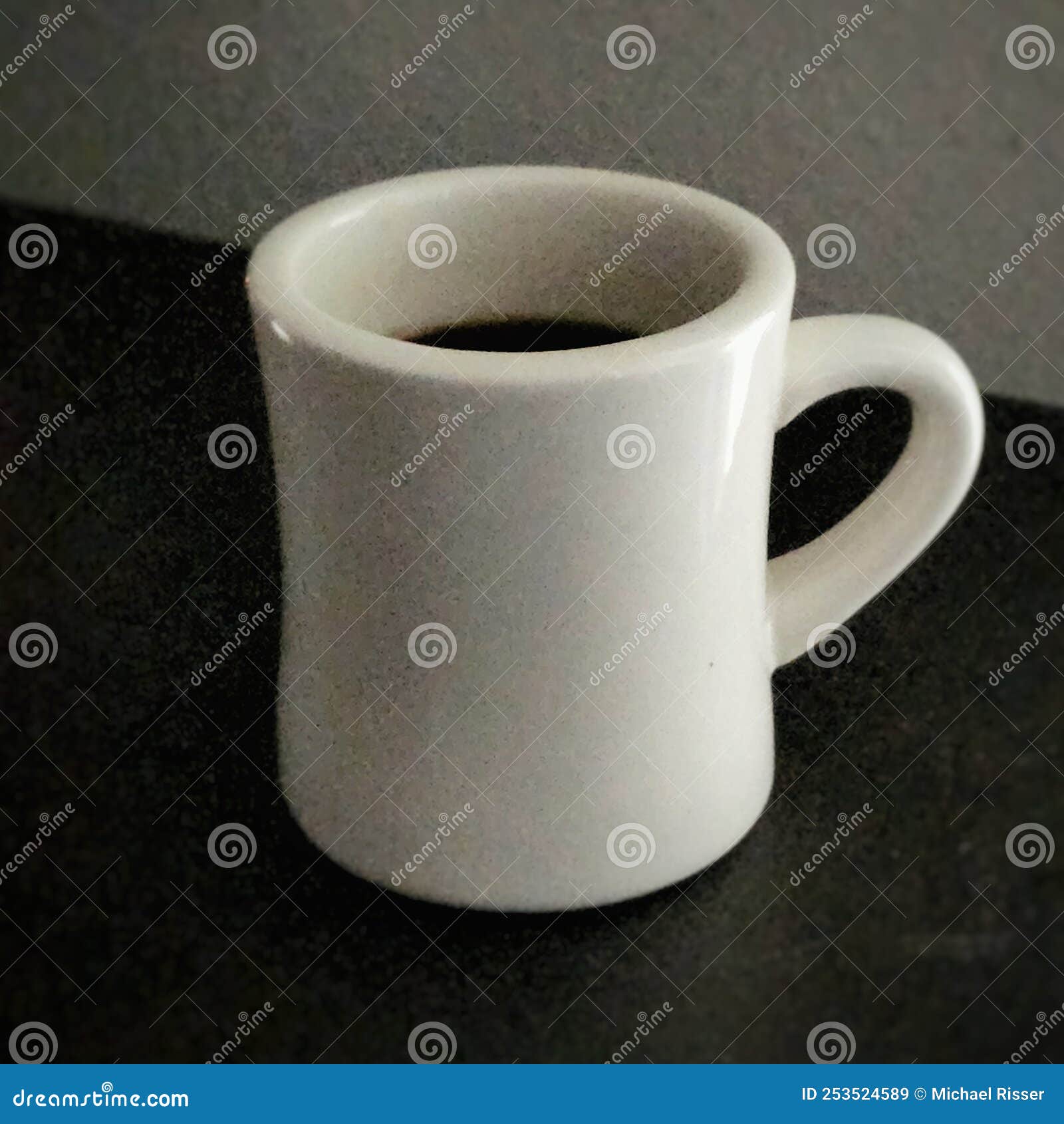 Ceramic Vintage Diner Coffee Mug Stock Image - Image of white, coffee ...