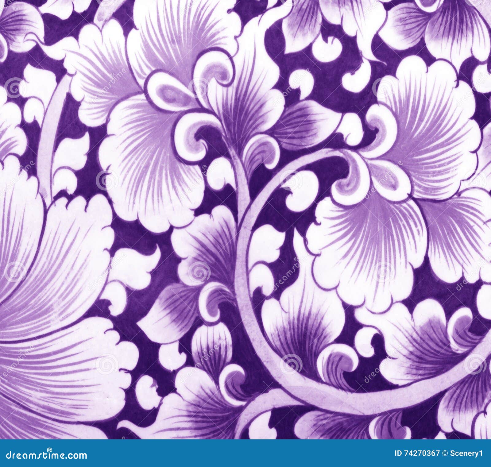 Ceramic wall flower stock image. Image of azulejo, ceramic - 74270367