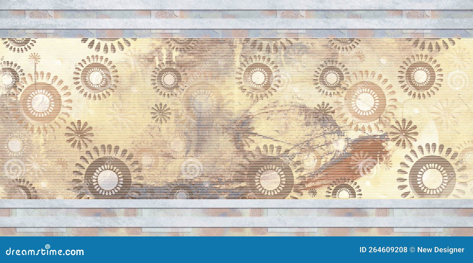 Ceramic Wall Tile Decor with Multi Color Continuous Joint Design. Also ...