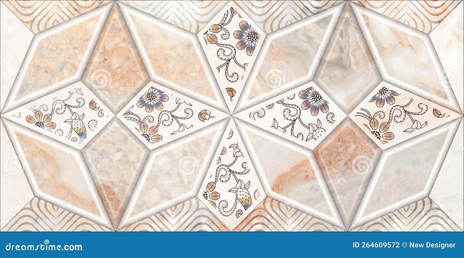 Ceramic Wall Tile Decor with Multi Color Continuous Joint Design. Also ...