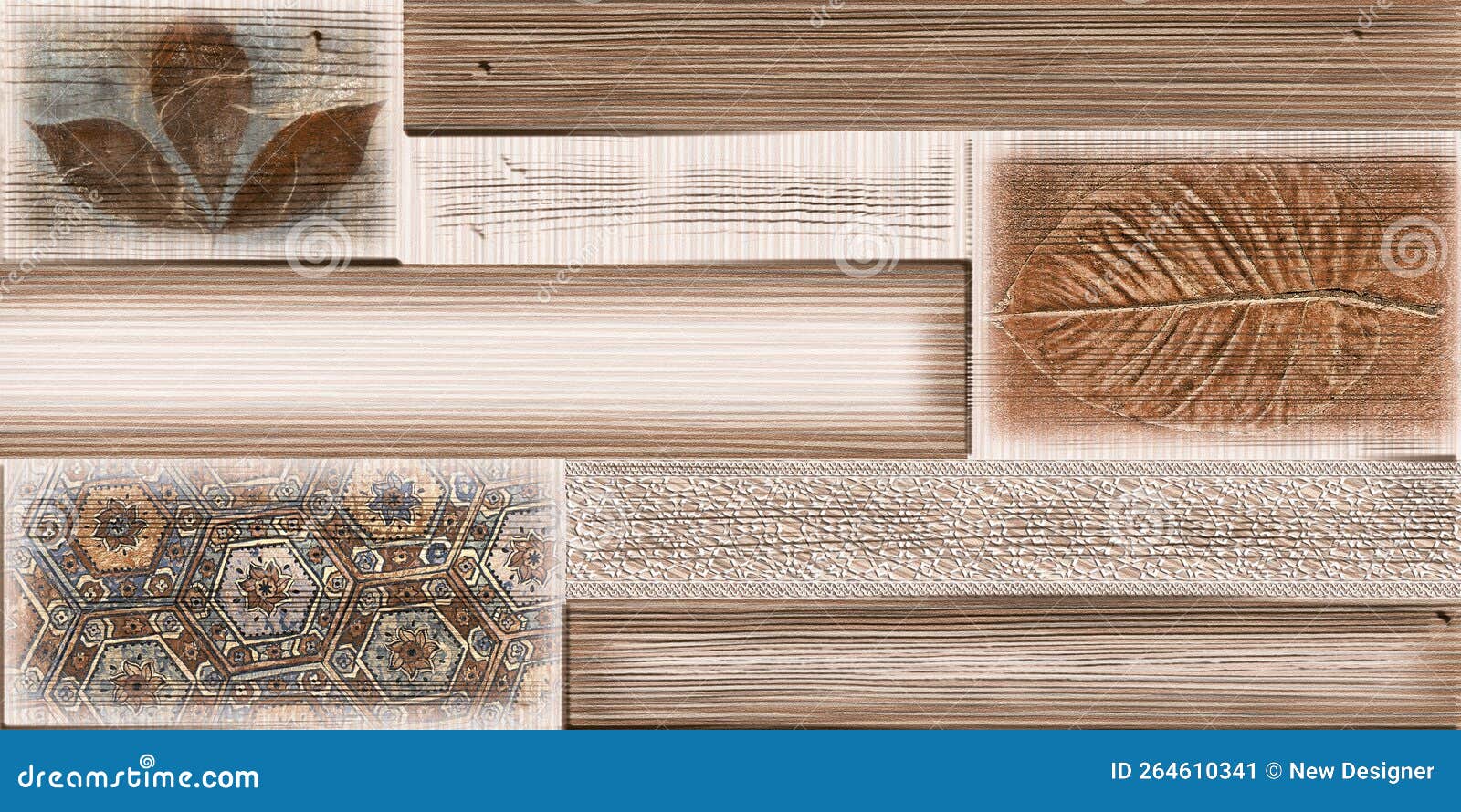 Ceramic Wall Tile Decor with Multi Color Continuous Joint Design. Also ...