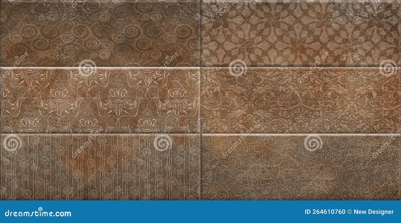 Ceramic Wall Tile Decor with Multi Color Continuous Joint Design. Also ...