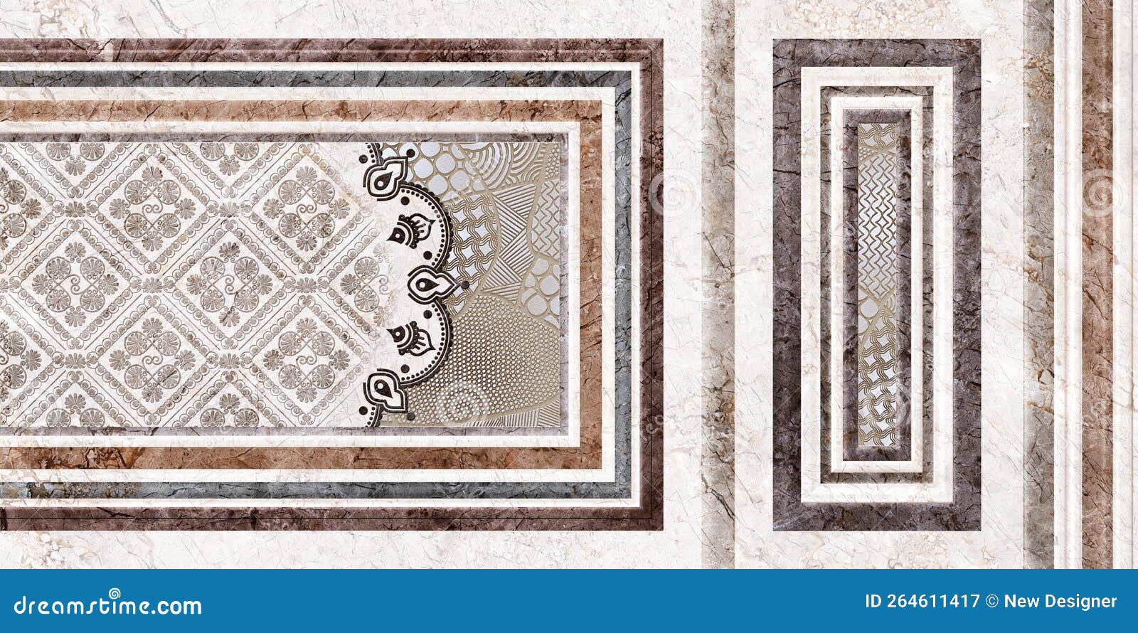 Ceramic Wall Tile Decor with Multi Color Continuous Joint Design. Also ...