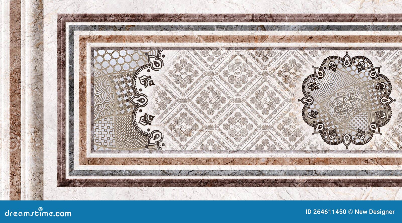 Ceramic Wall Tile Decor with Multi Color Continuous Joint Design. Also ...