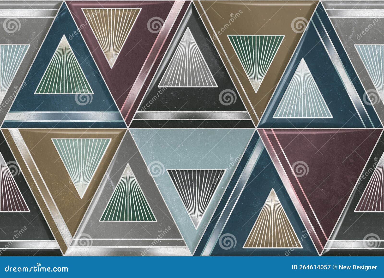 Ceramic Wall Tile Decor with Multi Color Continuous Joint Design. Also ...